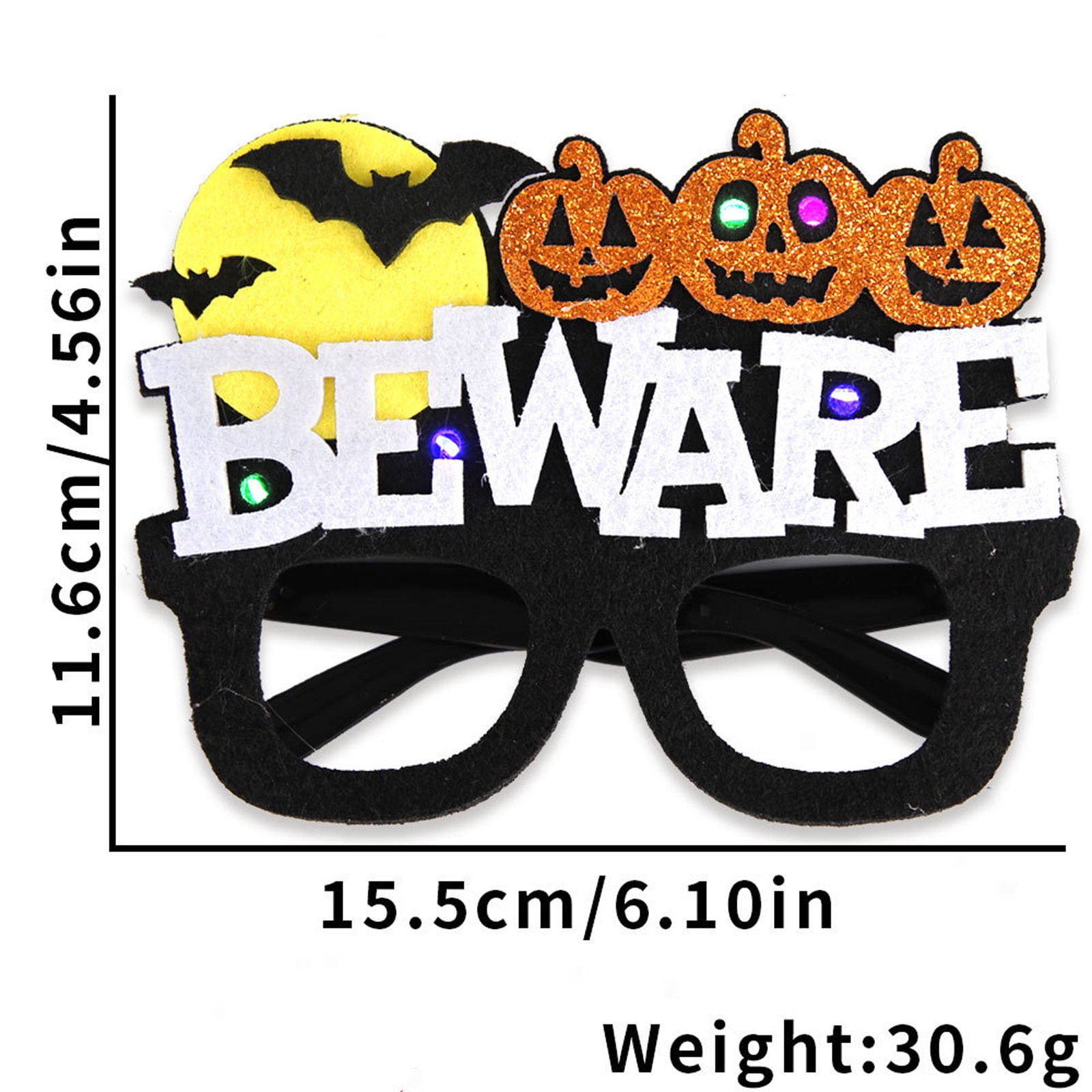 EUDIDV Halloween Glasses Innovative LED Glasses For Halloween Parties ...