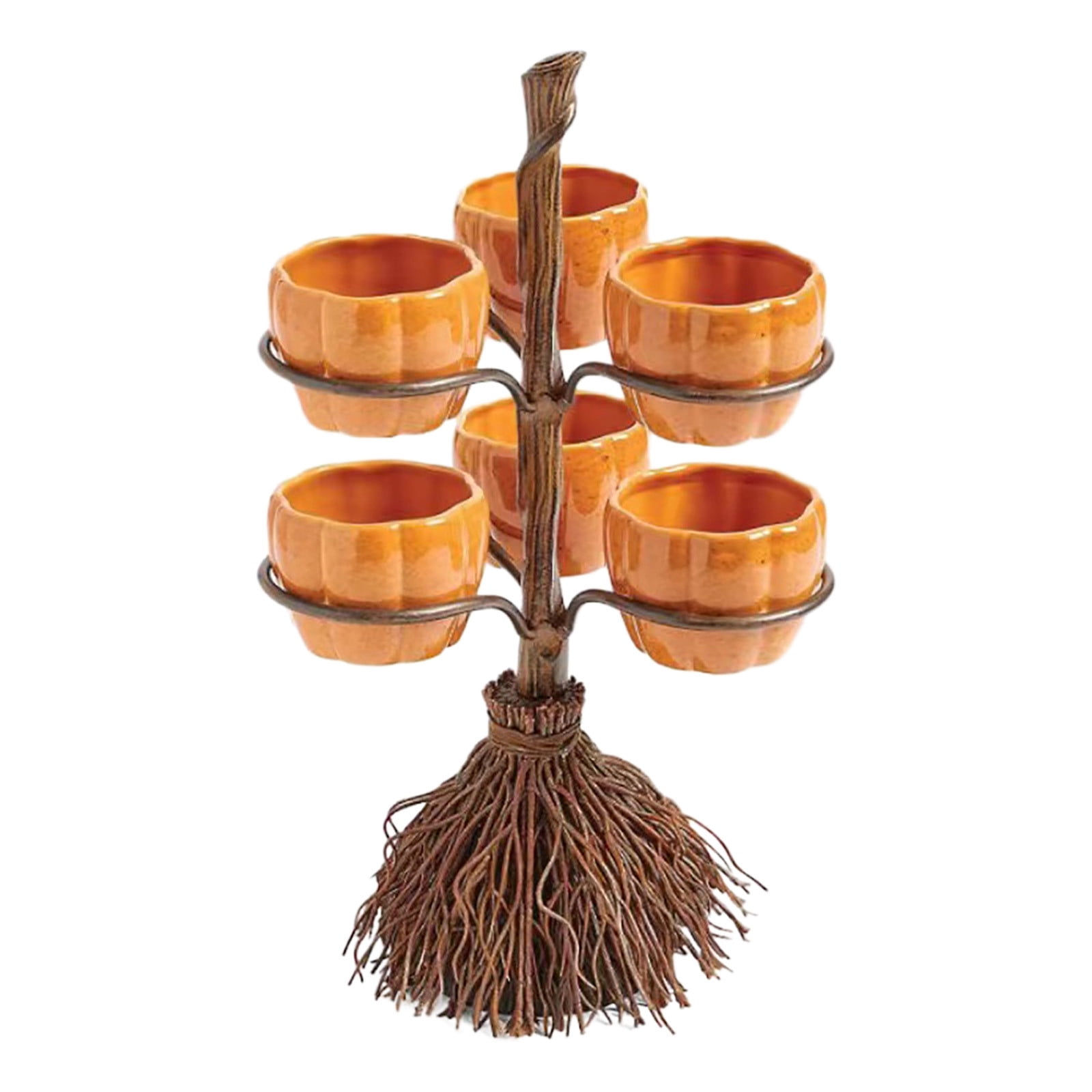 EUDIDV Halloween Ornaments Halloween Pumpkin Snack Bowl Stand ...