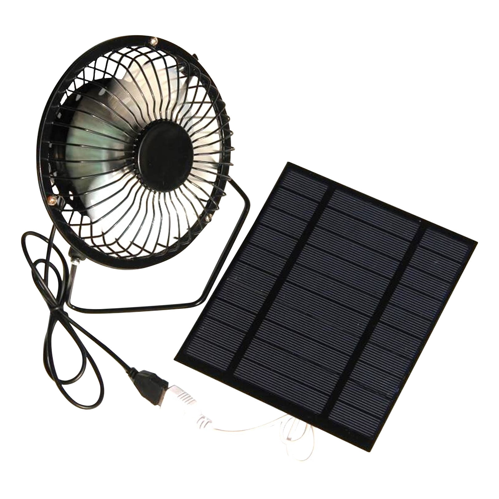 EUDIDV Handheld Mini Fan Outdoor Portable.5W 5V Solar Panel Fan USB ...