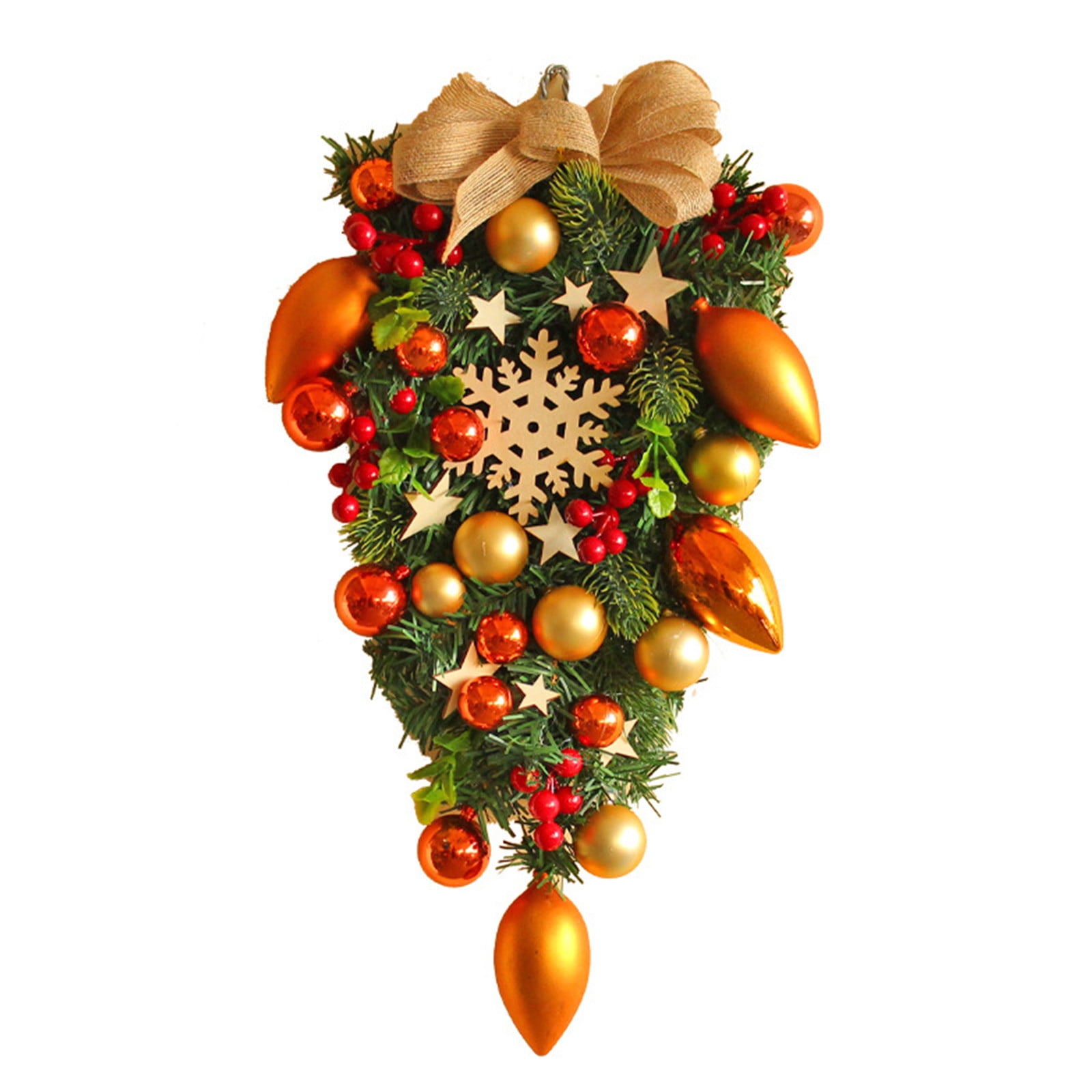 EUDIDV Holiday Decorations Christmas Tree Rattan Garland Christmas ...