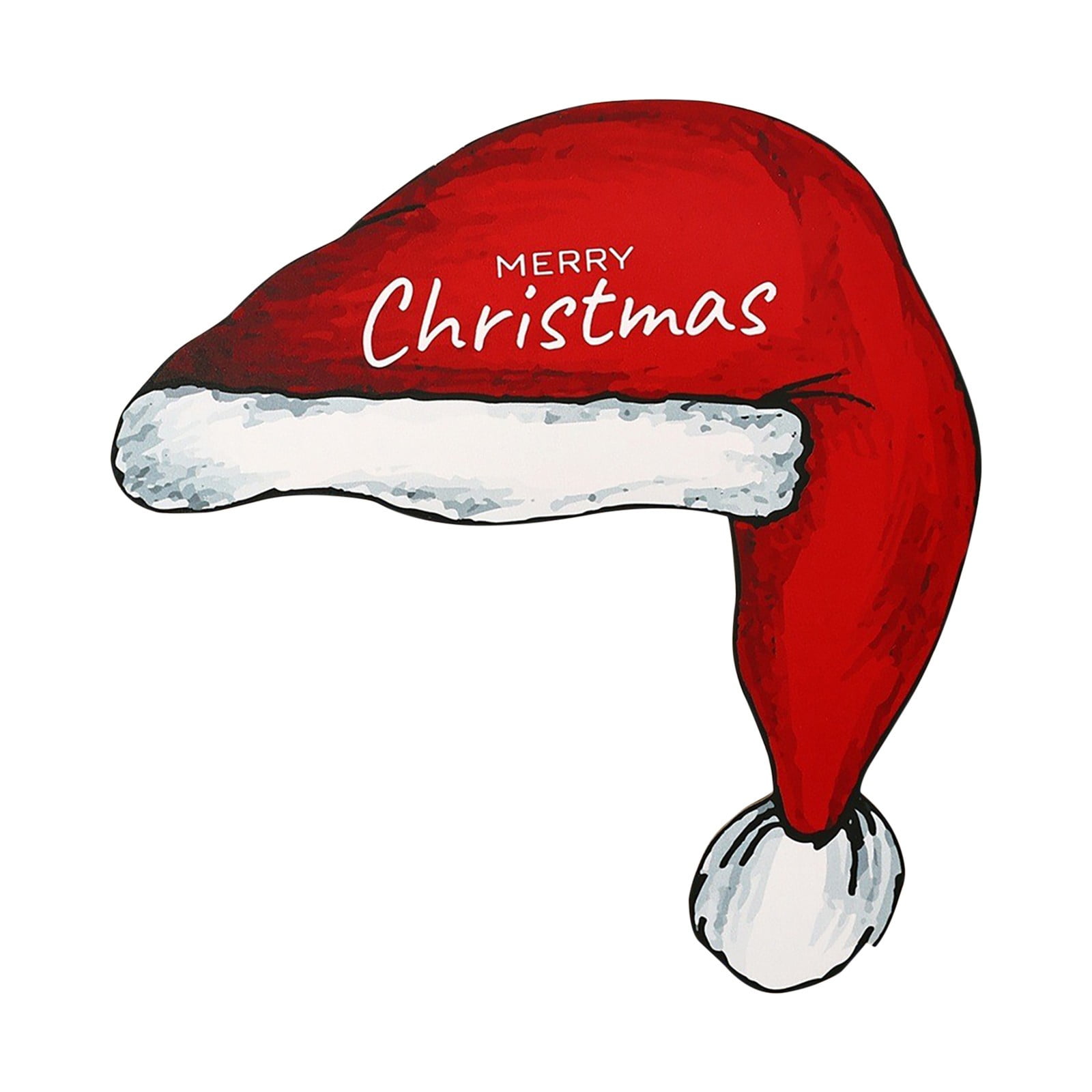 EUDIDV Holiday Decorations Stereoscopic Santa Claus Deer Cart Wooden ...