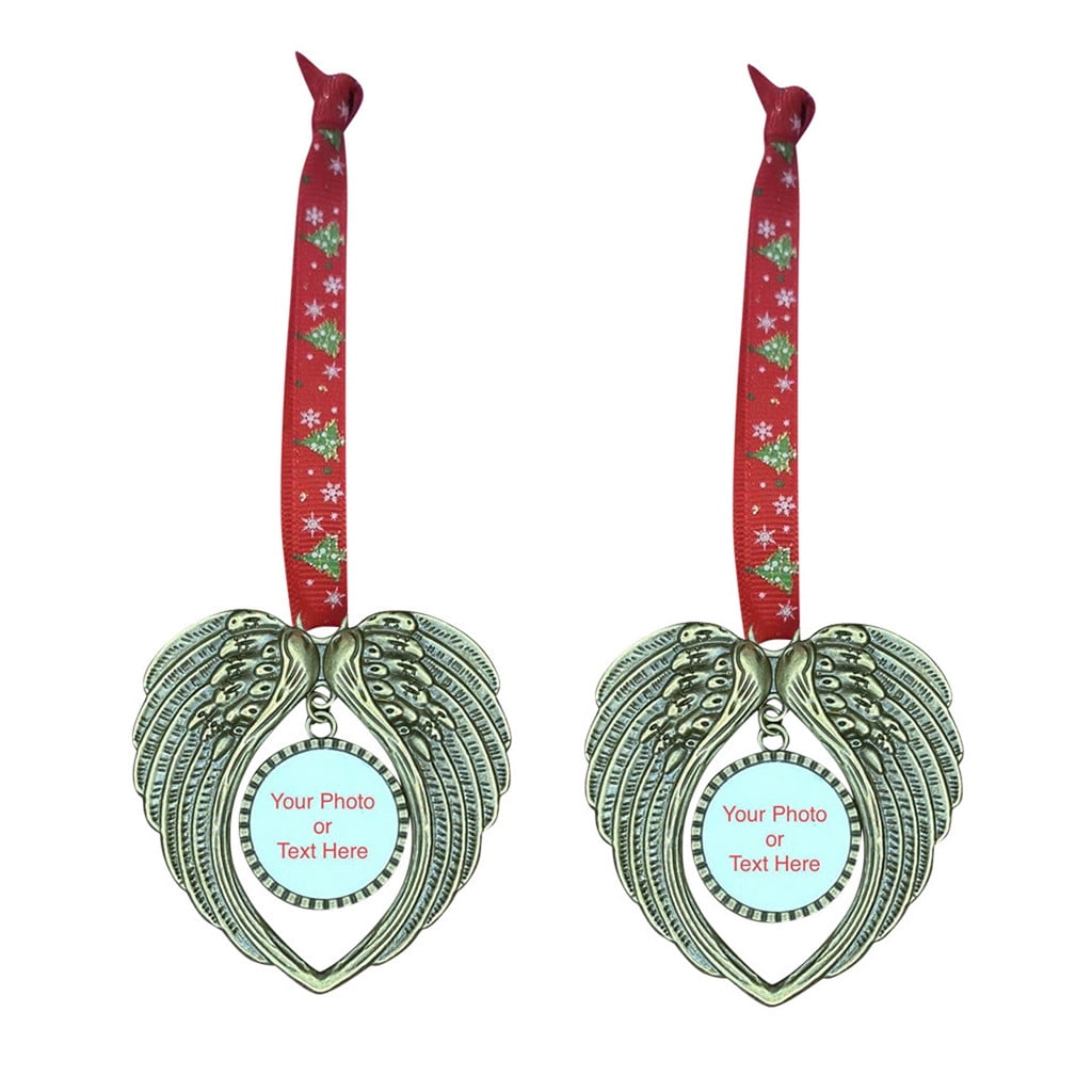 EUDIDV Holiday Hanging Decor Angel Assistant Heart-Shaped Tag Christmas ...