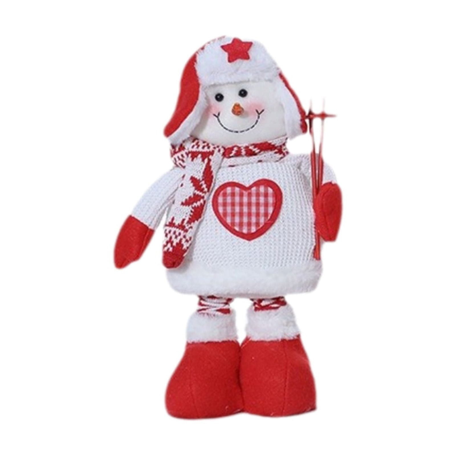 EUDIDV Holiday Plush Toy Christmas Doll Christmas Knitted Expandable ...