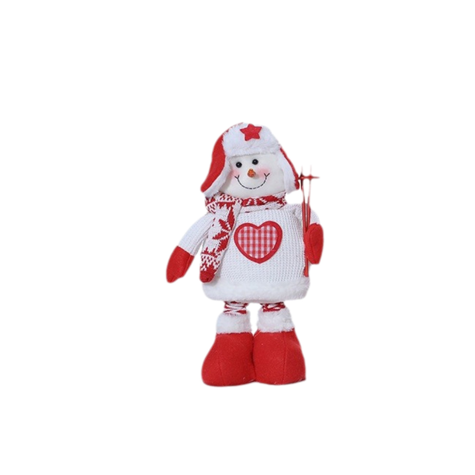 EUDIDV Holiday Plush Toy Christmas Doll Christmas Knitted Expandable ...