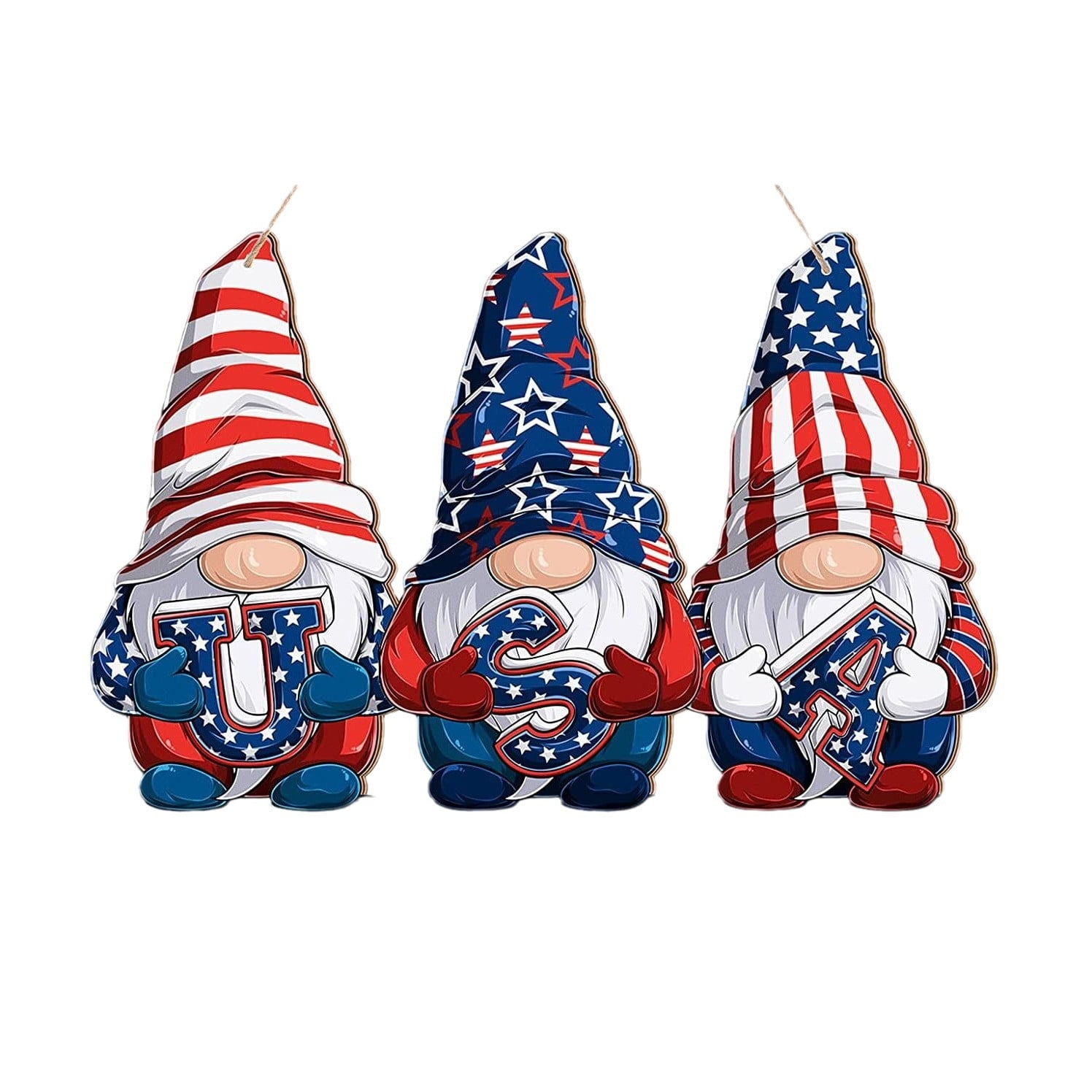 EUDIDV Home Decor Items Independence Day Decorations Wooden Plaque ...