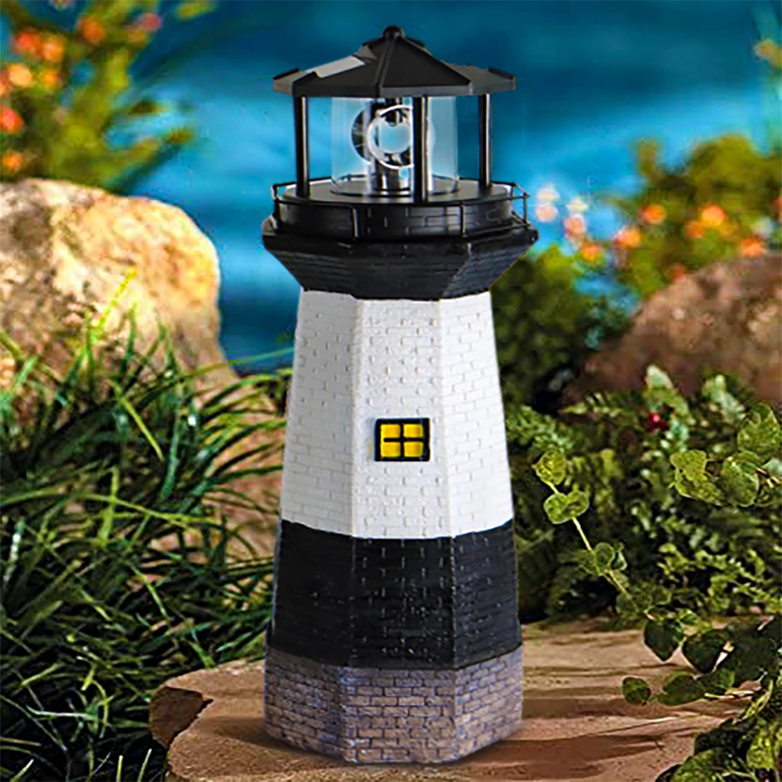 EUDIDV Home Decor Items Solar Light Tower - 14 Inch Tall Light House ...