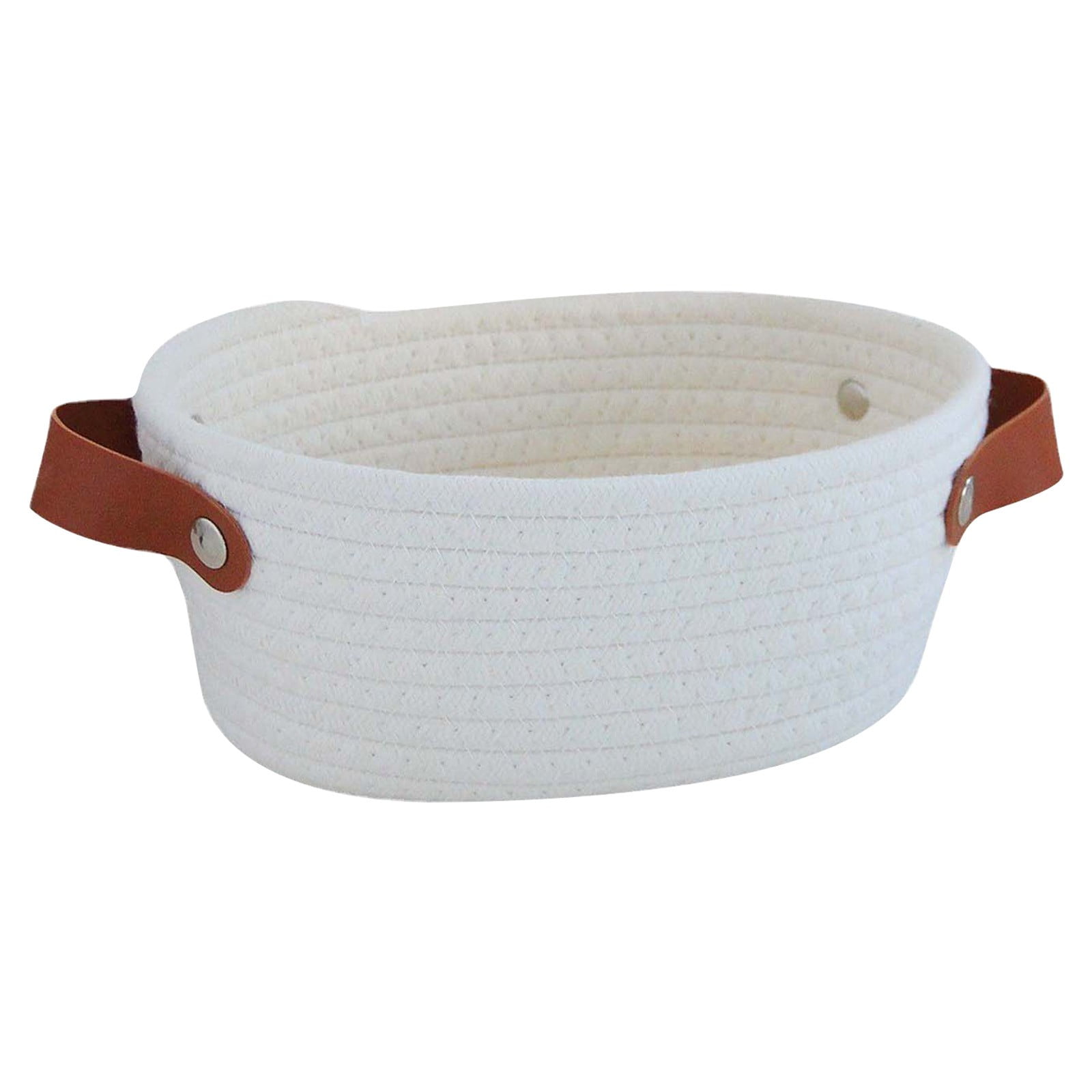 EUDIDV Home Storage Boxes Storage Basket Cotton Rope Bin Woven Basket ...