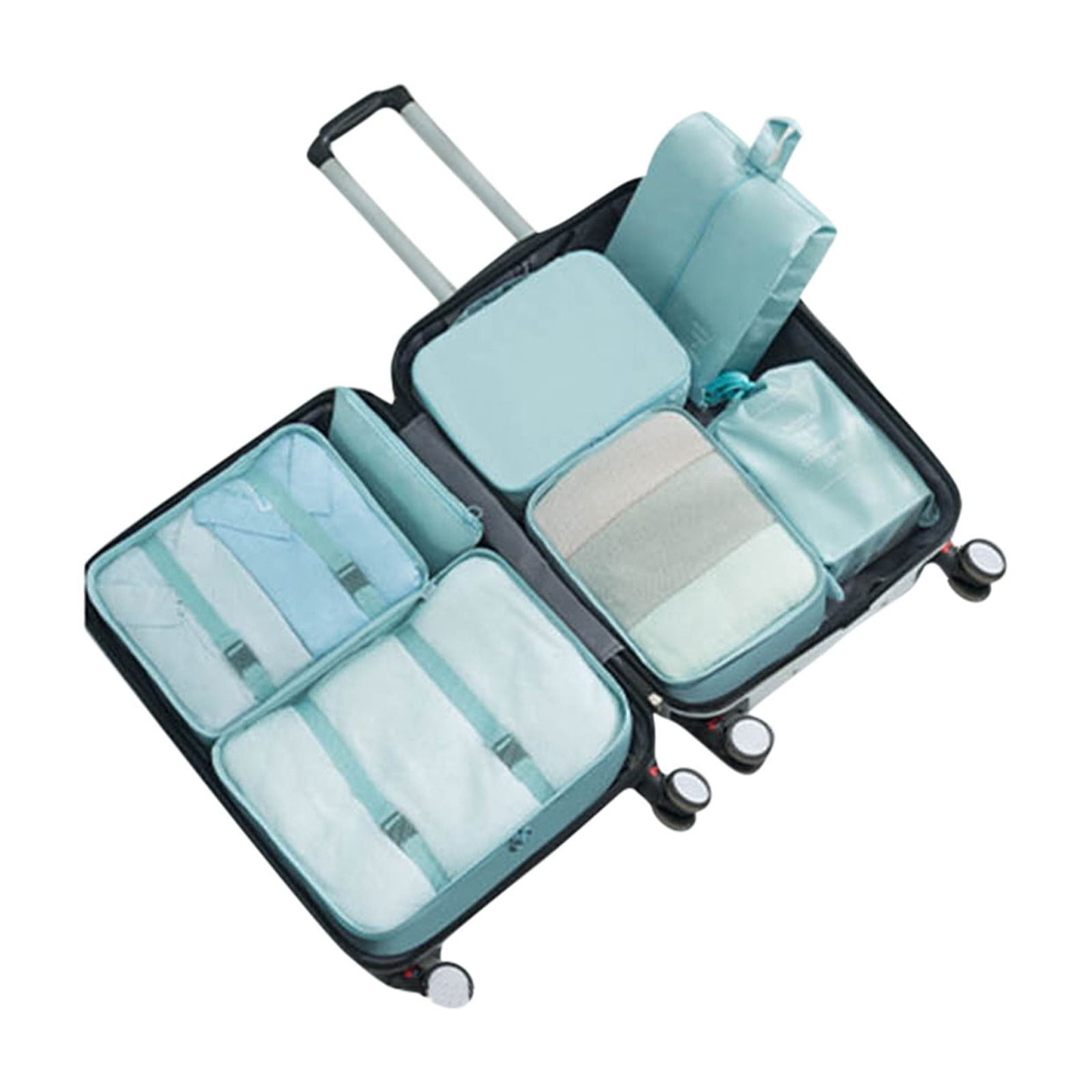 EUDIDV Home Storage Boxes Travel Storage Bag Seven-piece Set Clothing ...