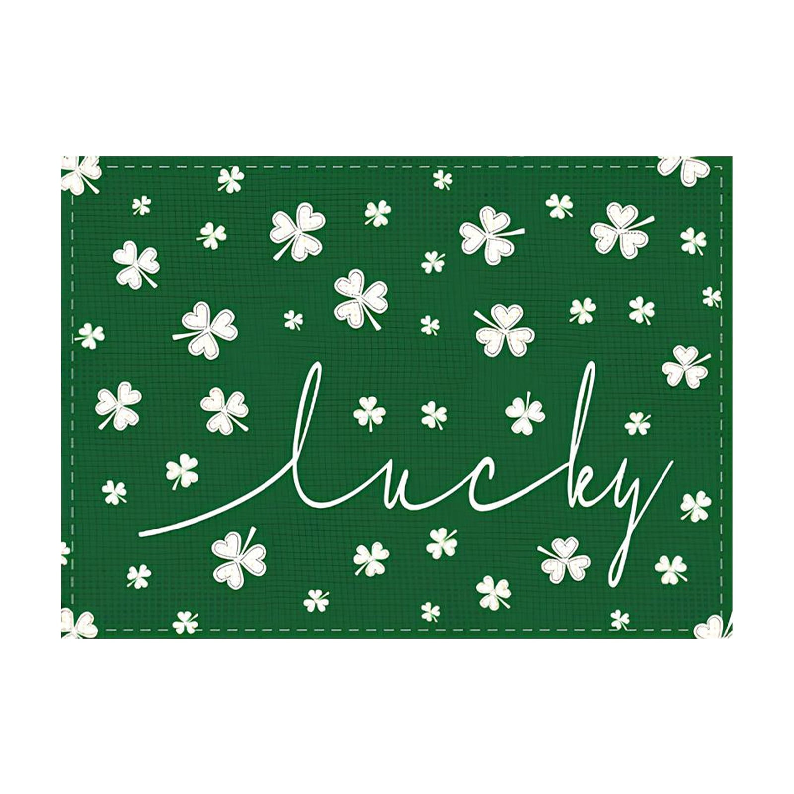 EUDIDV Irish Day Printed Saint-patrice Place Mats For Your Home Kitchen ...
