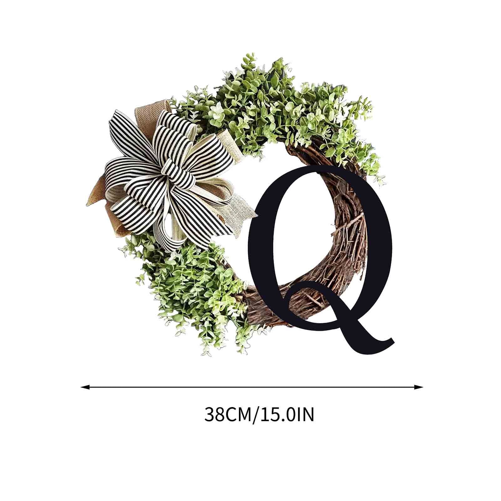 EUDIDV Mesmerizing Gate Signage 26 Letters Decorative Wreath Door ...