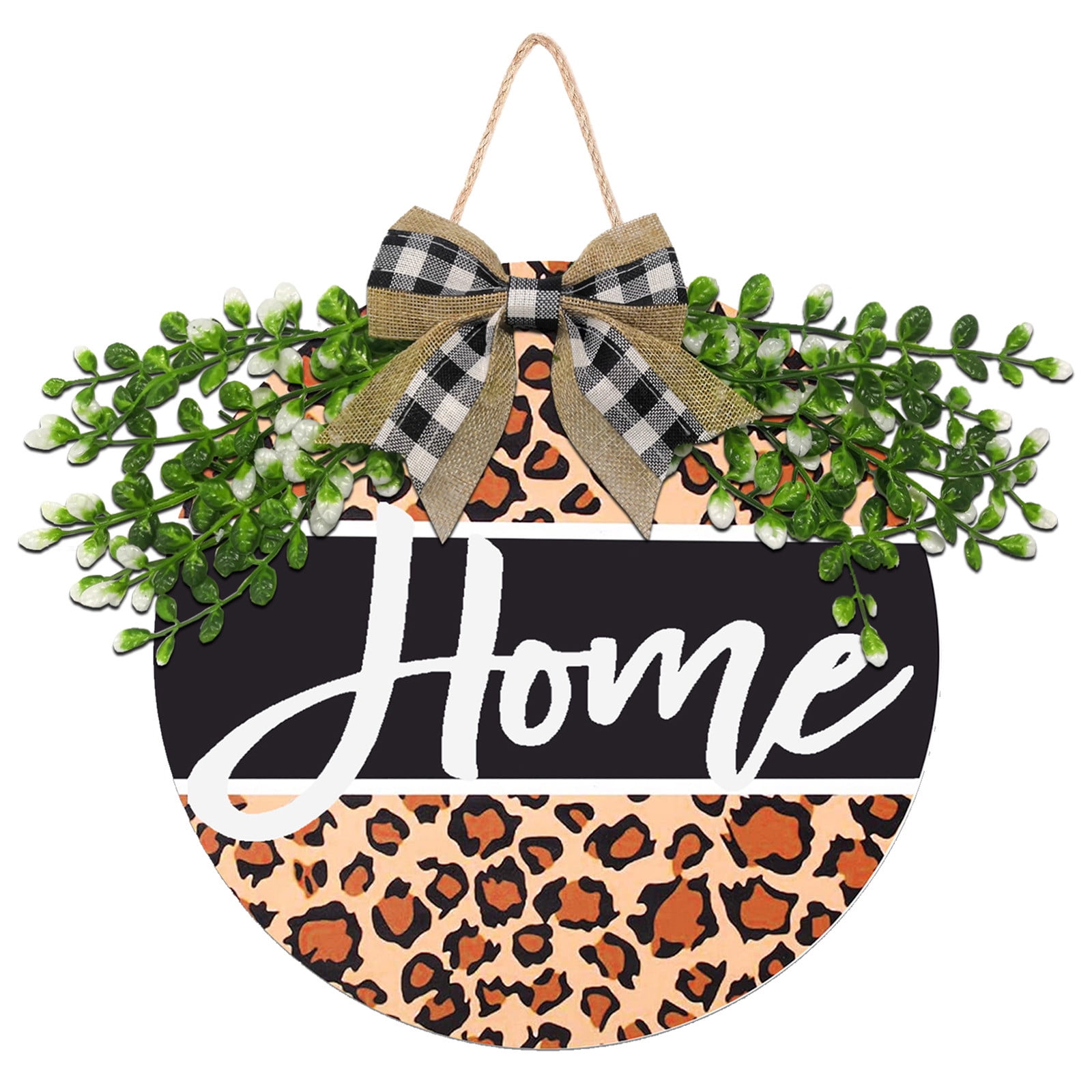 EUDIDV Mesmerizing Gate Signage Welcome-Hanging-Leopard--Decoration ...