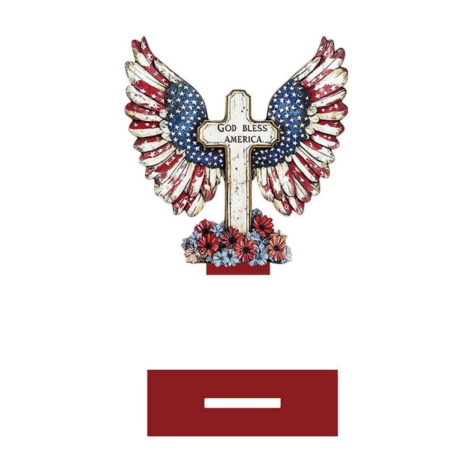 EUDIDV Patriotic Decor Hawks Flapping Wing Ornament Desktop Office ...