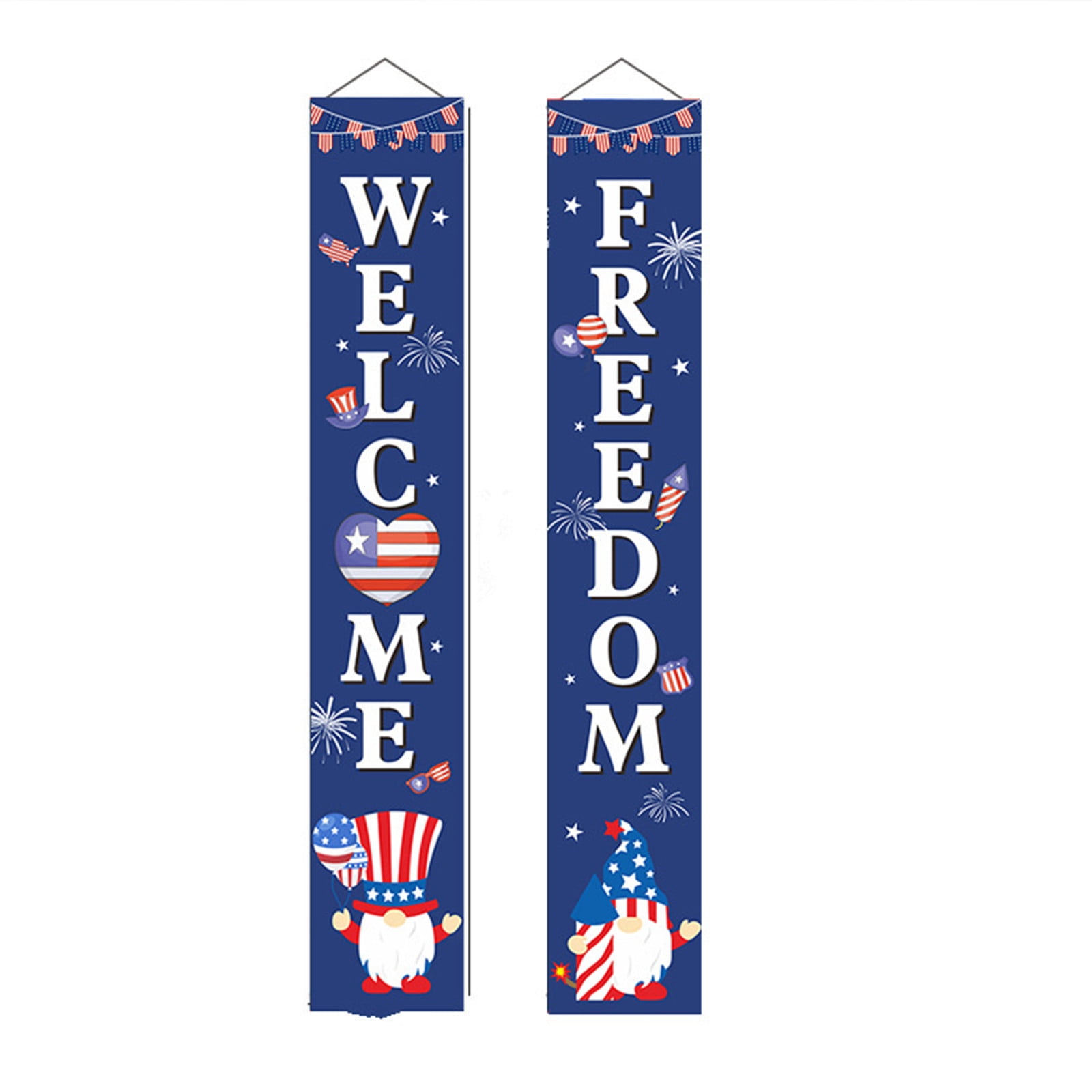 EUDIDV Patriotic Decor Independence Day Couplets Independence Day Door ...