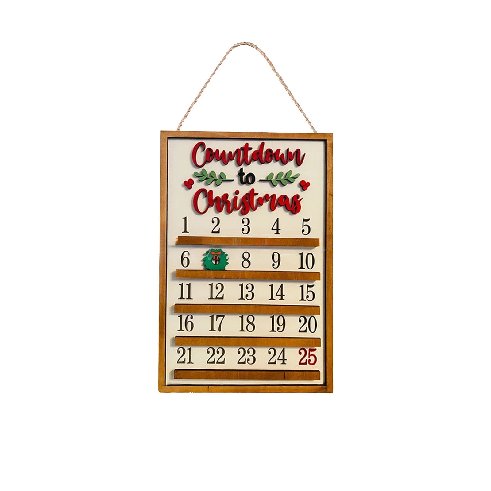 EUDIDV Planner Calendar Christmas Wall Calendar Wooden Calendar ...