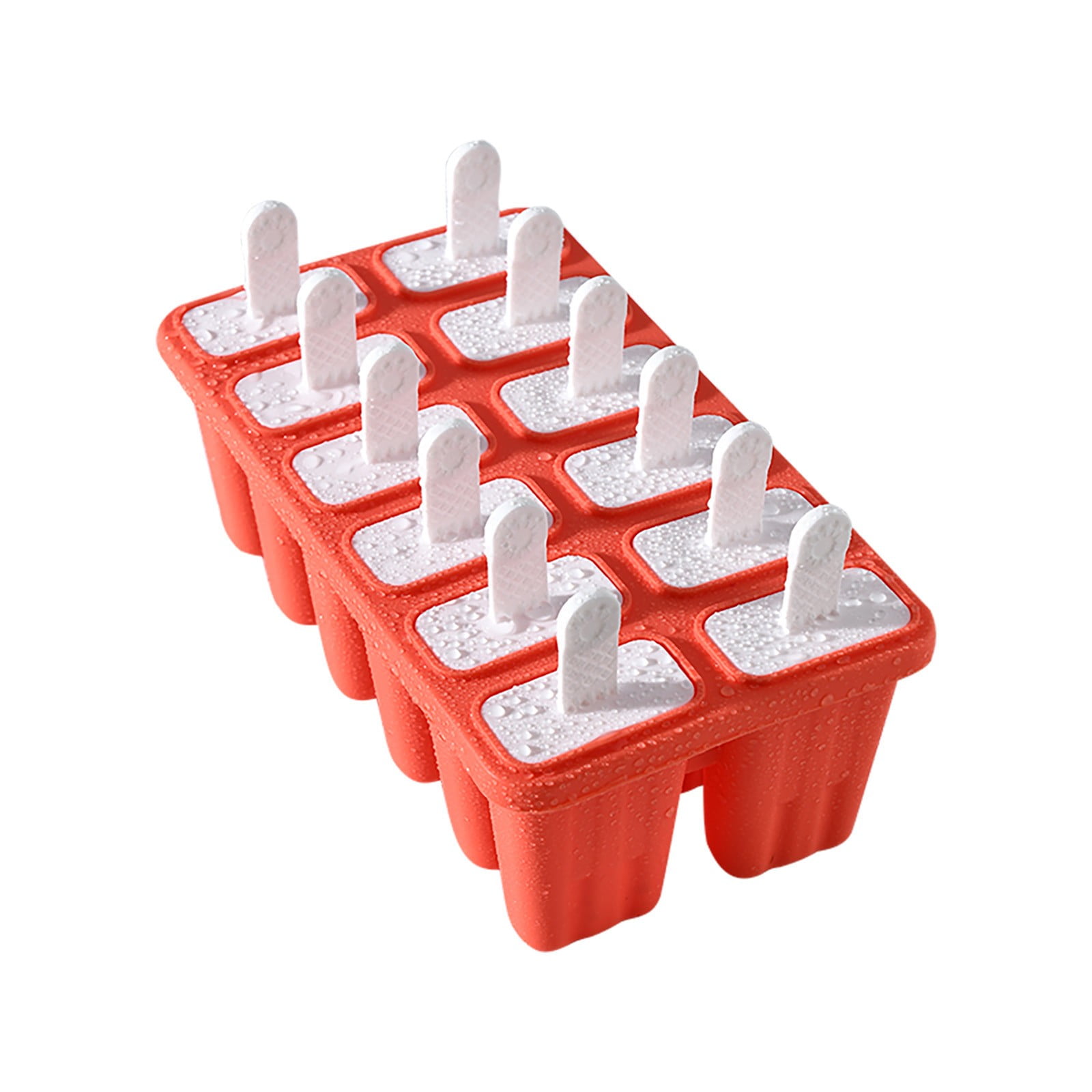 EUDIDV Popsicles Molds 12 New Silicone Ice Tray Maker Homemade DIY ...