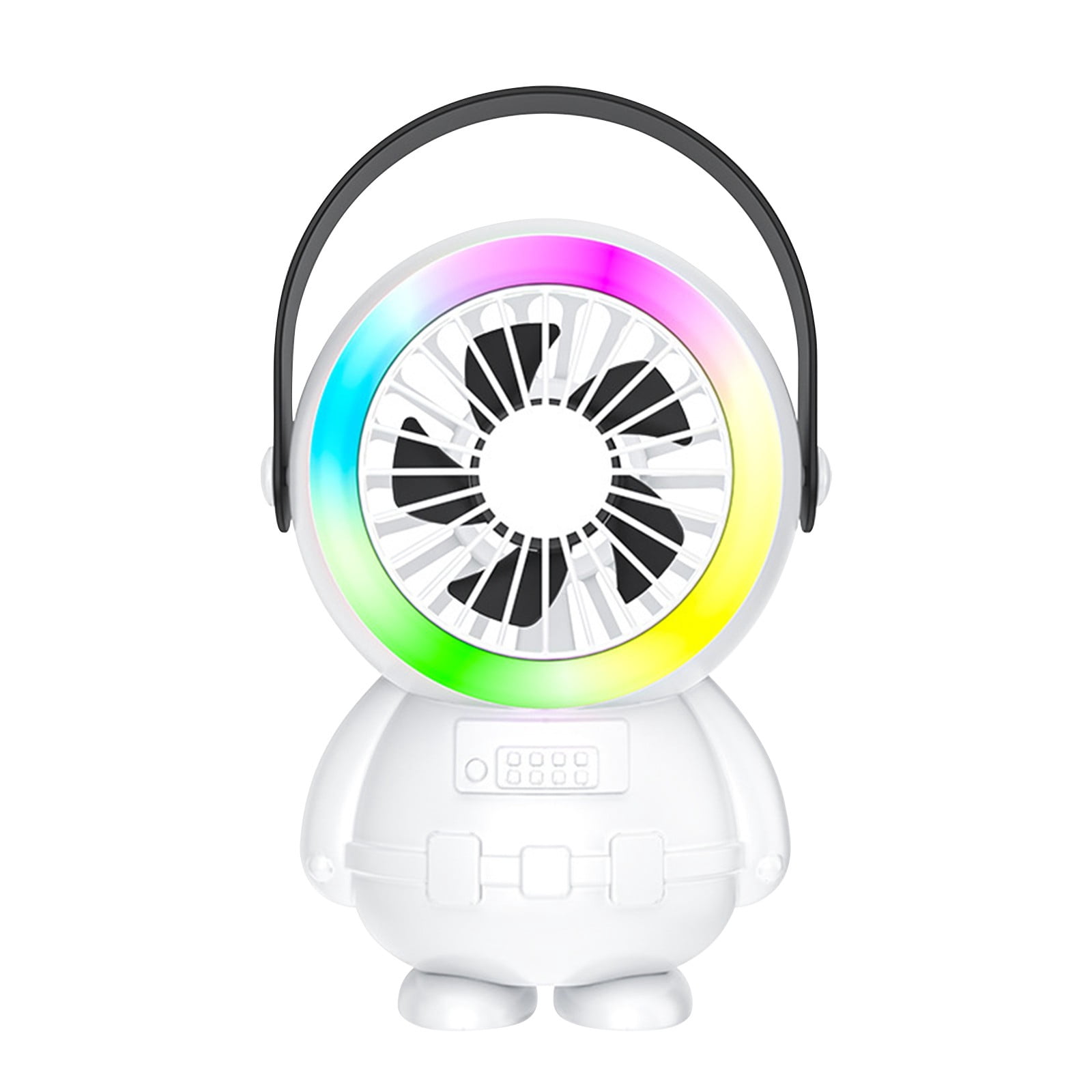 EUDIDV Portable Fan Colorful Space Aerospace Small Fan USBF Portable ...