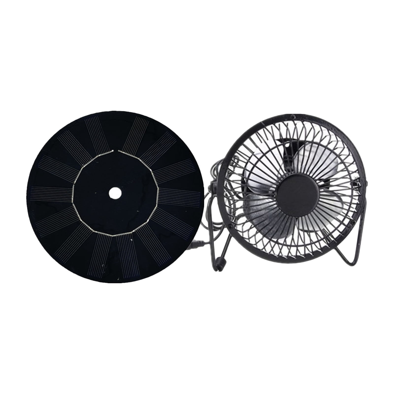 EUDIDV Portable Fan Solar Whole Houses Fan, Solar Panel+high-speed ...