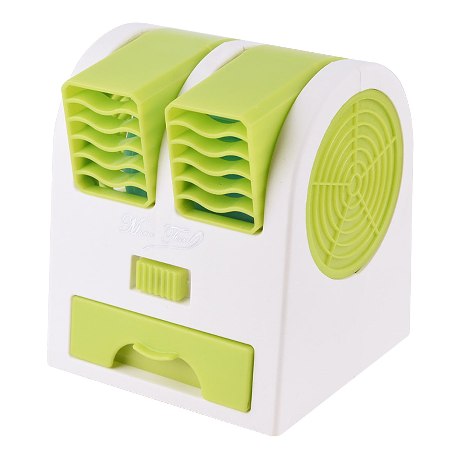 EUDIDV Portable Fan Table Top Bladeless Fan Double Vent Fan Plus Cold ...