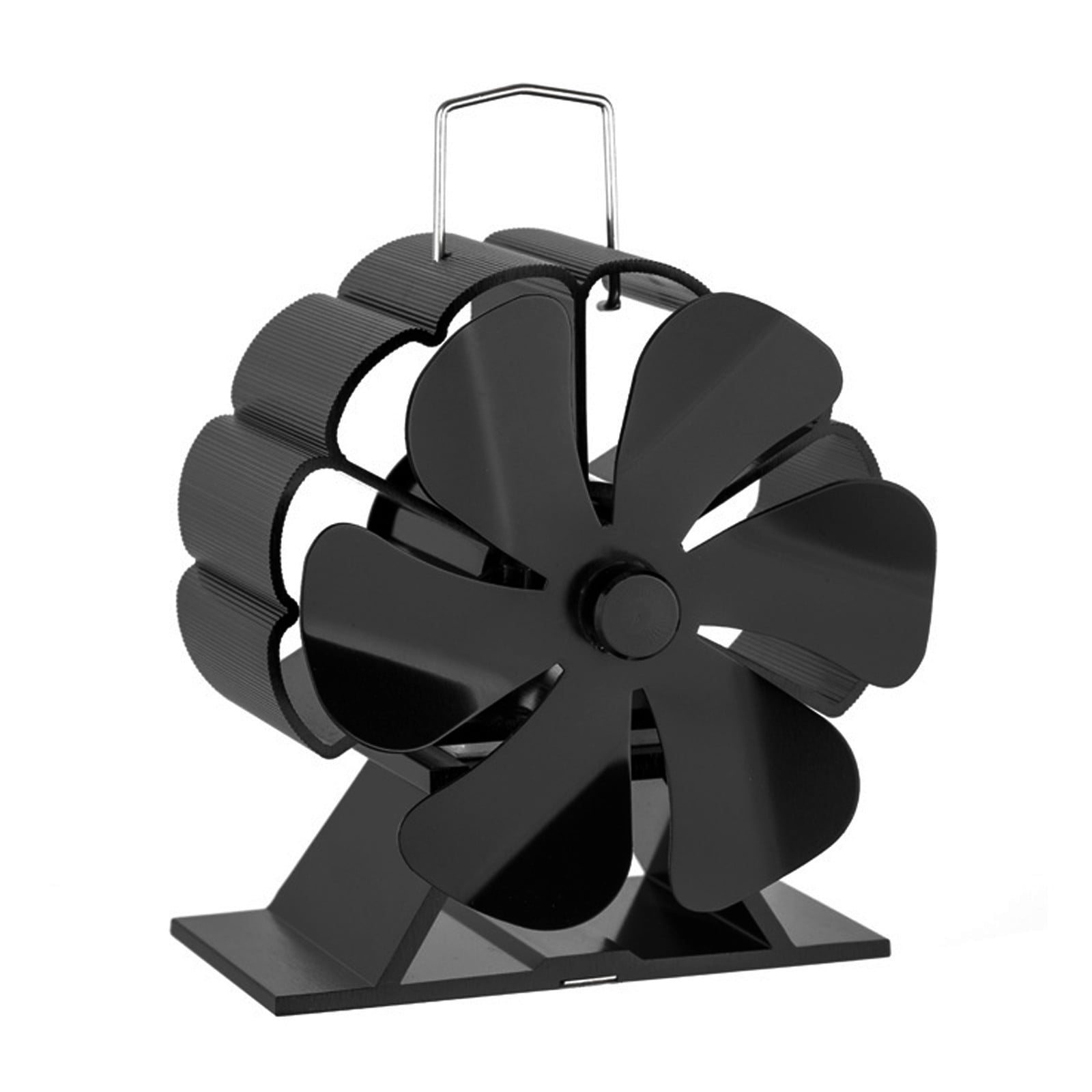 EUDIDV Portable Fan Wood Stove Fan Heat Powered,6 Blades Motors ...