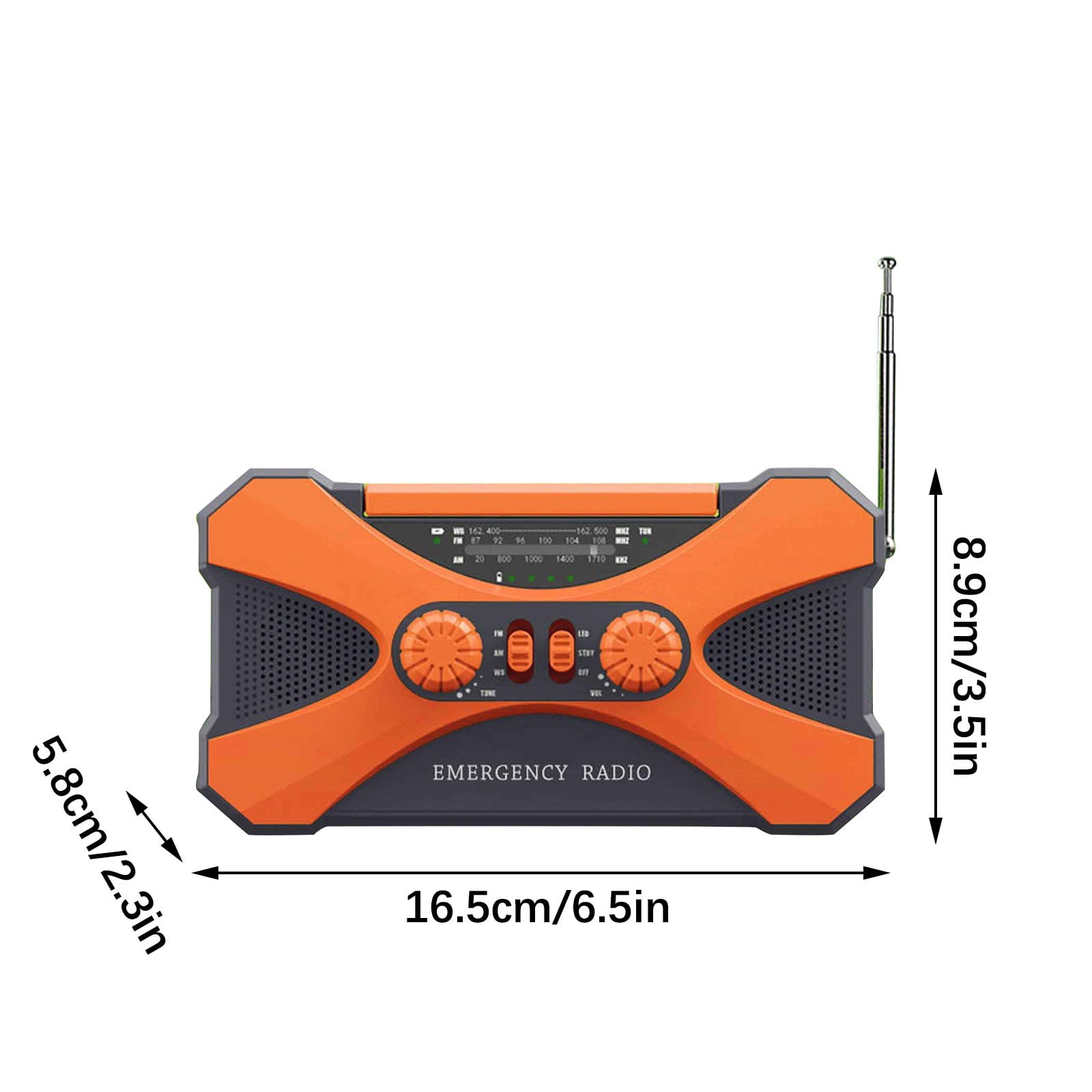 EUDIDV Portable Flashlight 10000ma Disaster Prevention Emergency Hand ...