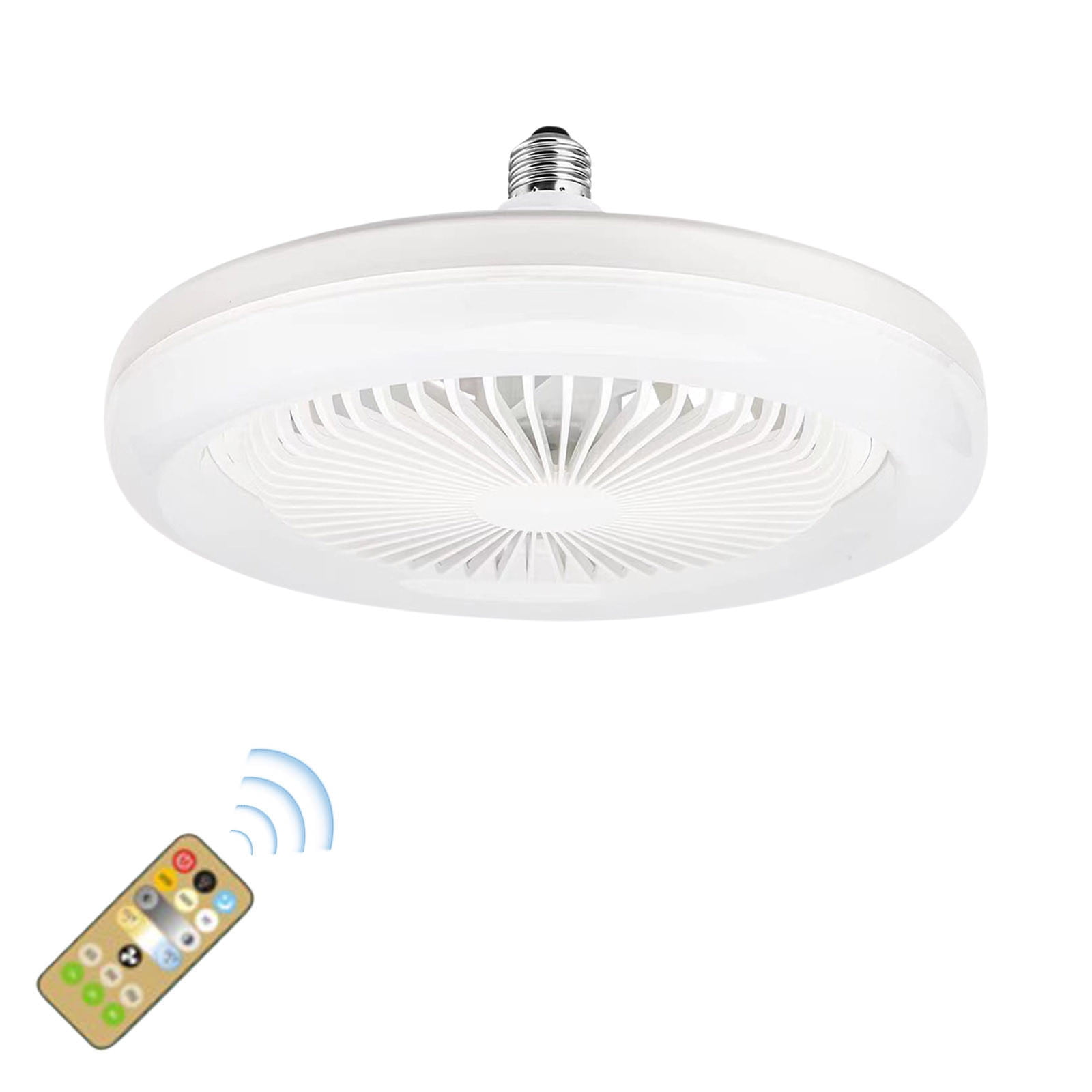 EUDIDV Portable Lighted Fans Ceiling Fan With Lights Enclosed Low Fan ...