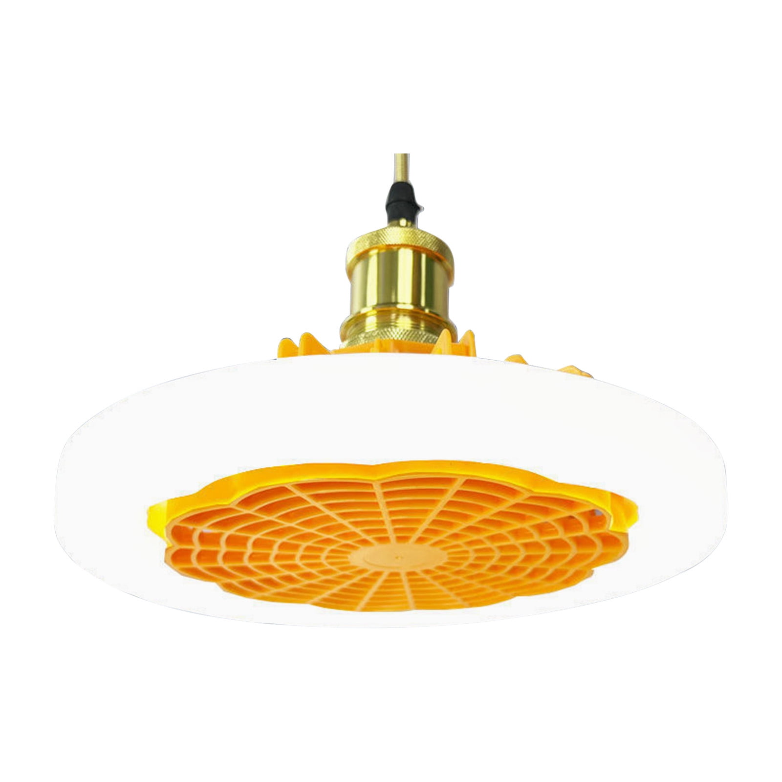 EUDIDV Portable Lighted Fans Ceiling Fan With Lights Enclosed Low Fan ...