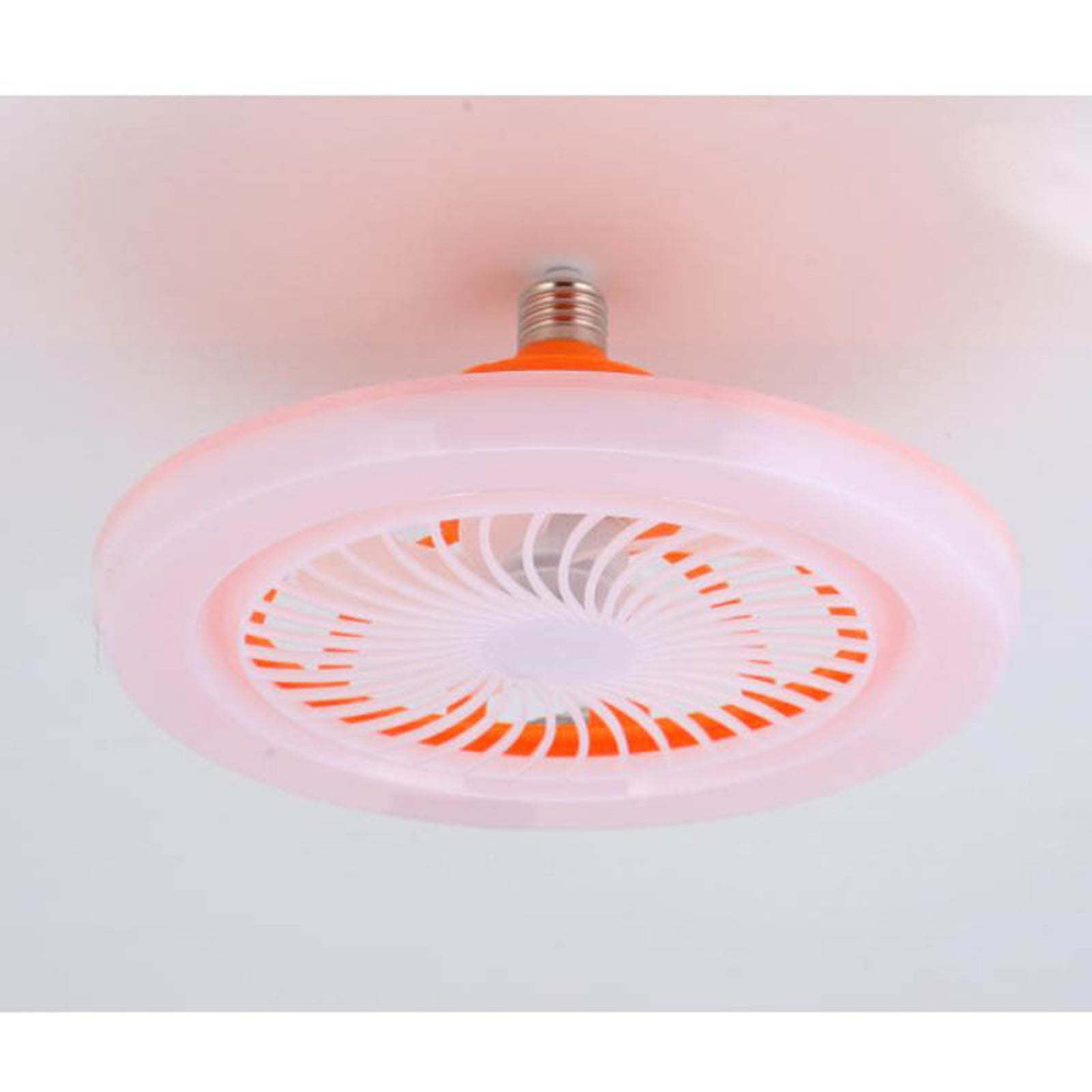 EUDIDV Portable Lighted Fans E27 Ceiling Fan With Lights Enclosed Low ...