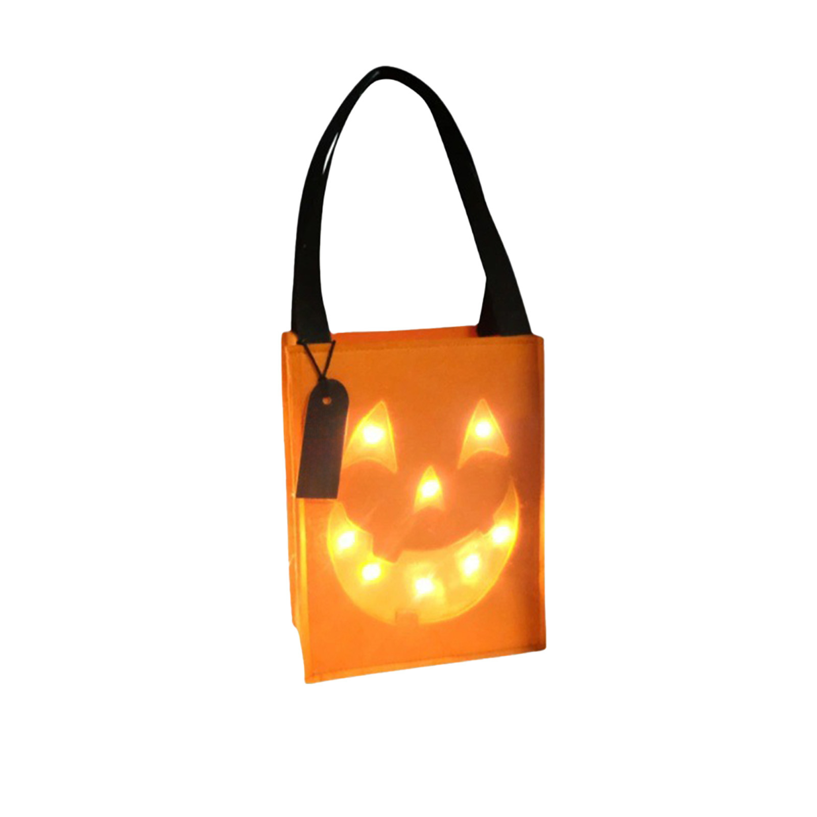 EUDIDV Pumpkin Bucket Candy Bucket Halloween Decoration Luminous Candy ...
