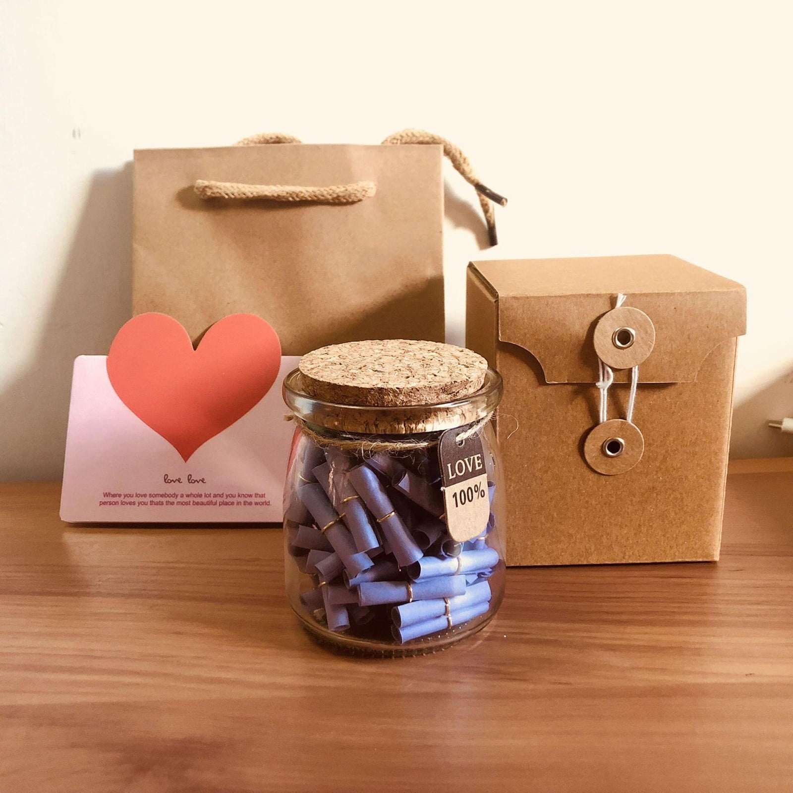 EUDIDV Romantic Presents 2024 Valentine's Day Love Letter Paper Capsule ...