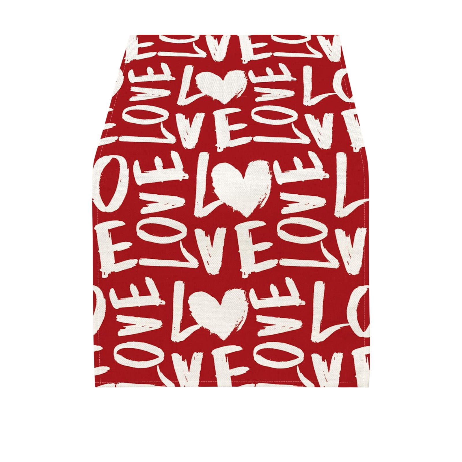 EUDIDV Romantic Presents Colorful Love Table Flag Valentine's Day ...