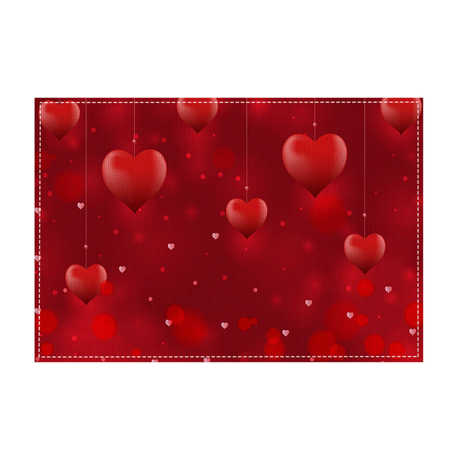EUDIDV Romantic Presents Valentine's Day Meal Mat Restaurant Table Mat ...
