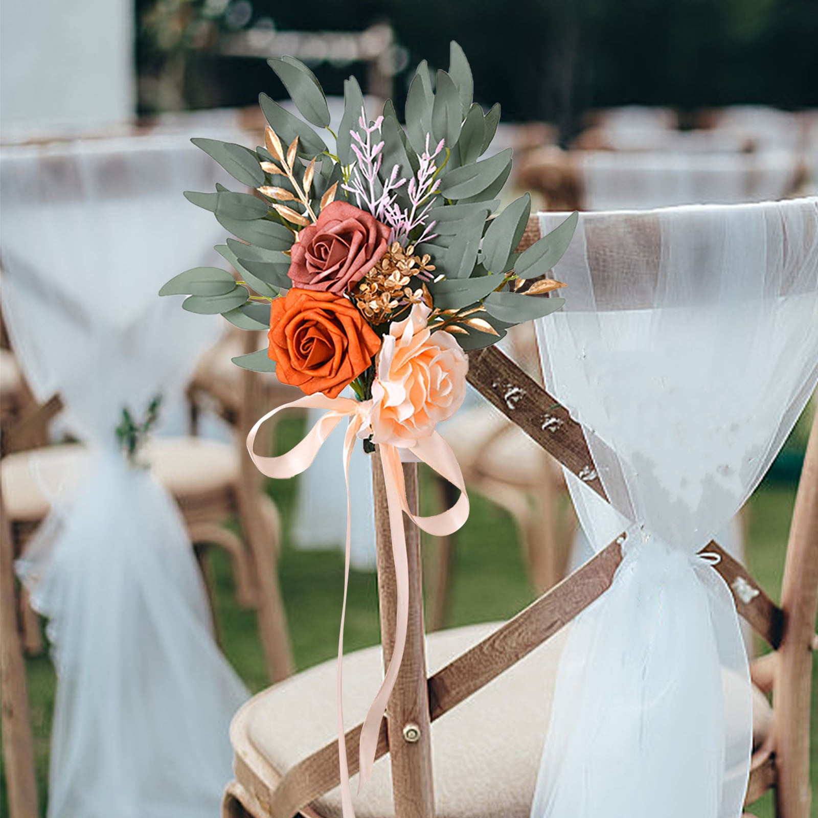 EUDIDV Romantic Presents Wedding Decoration Chair Outdoor Business ...