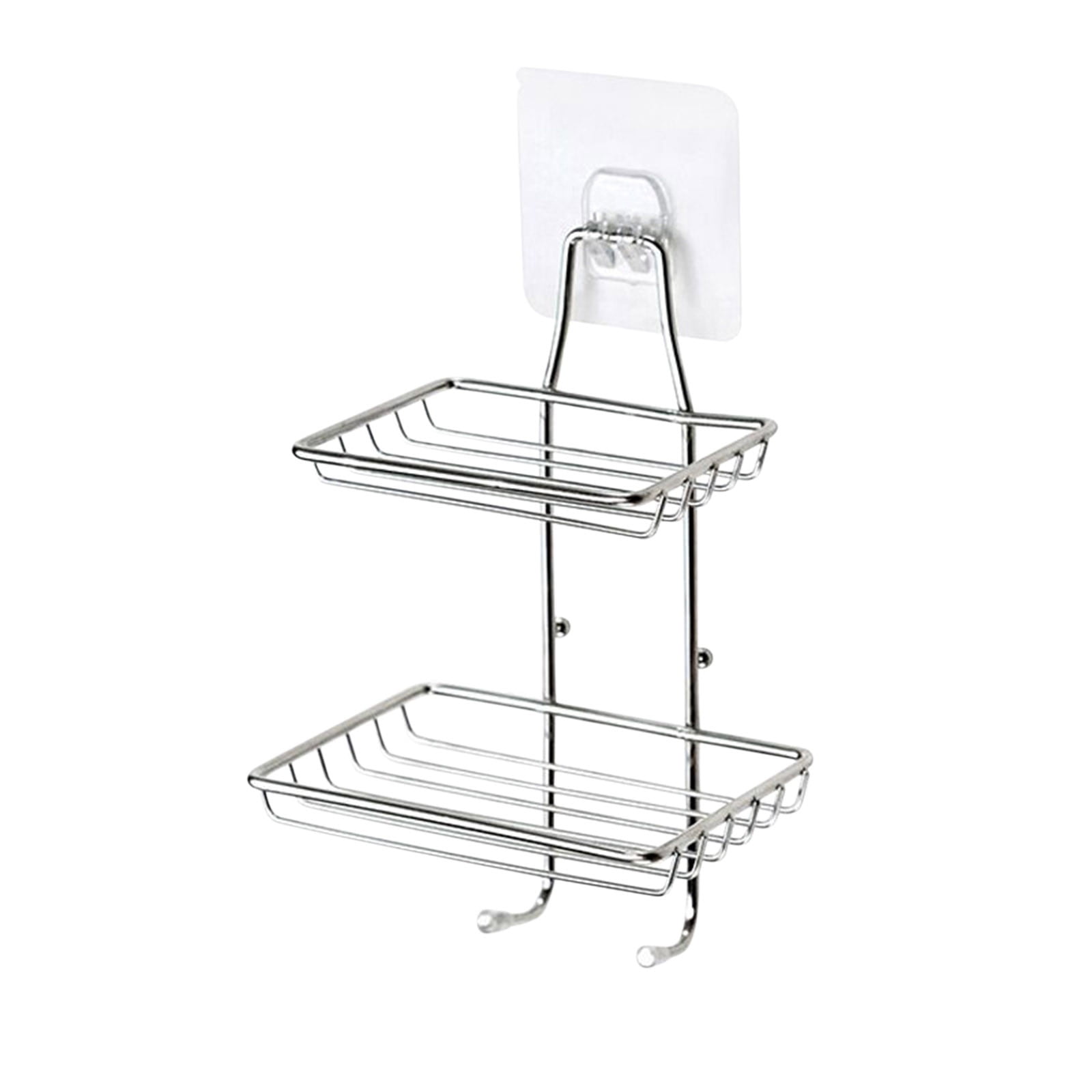 EUDIDV Rustproof Sleek Shower Shelf Stainless Steel Soap Rack Bathroom ...