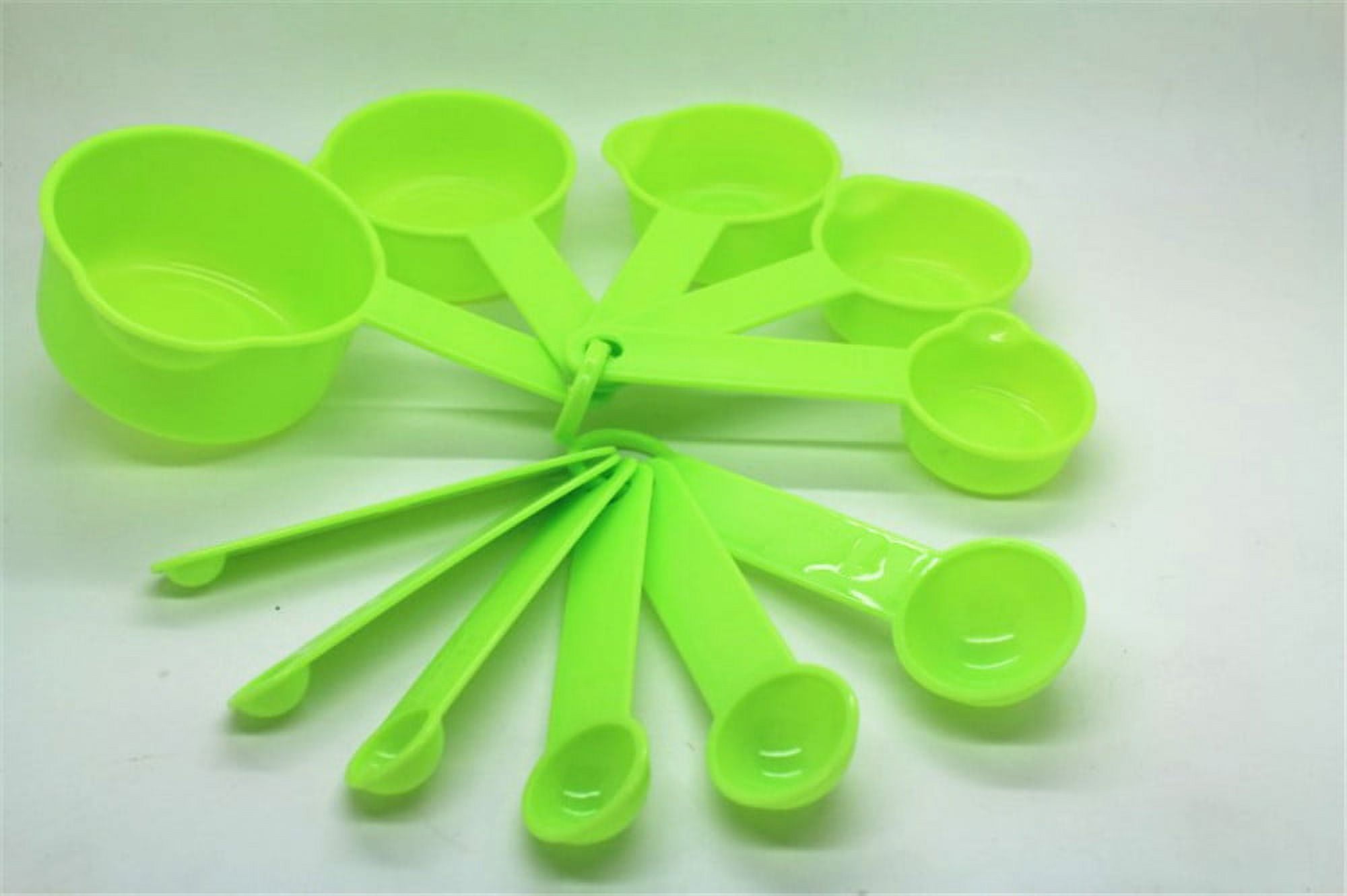 EUDIDV Serving Spoons Plastic Spoon 11 Sets Of Spoon Marked Scale ...