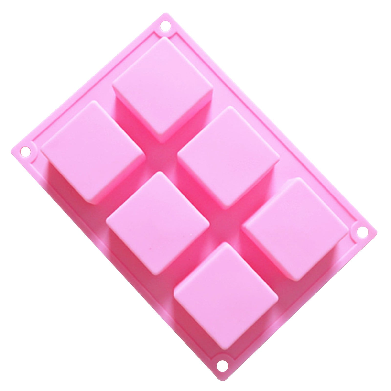 EUDIDV Silicone Bundt Cake Mold 6 Cavities Fondant Cake Chocolate Ice C ...