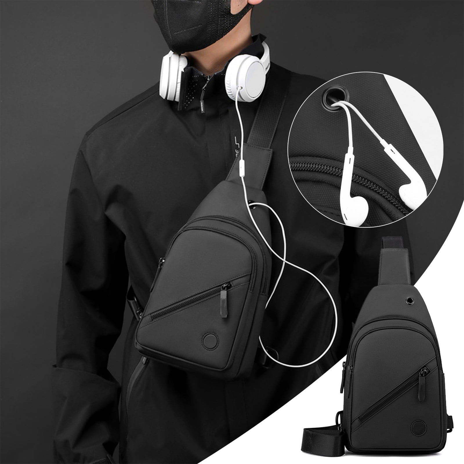 EUDIDV Sling Bag,Strap Bag Crossbody Bag Backpack Strap Backpack ...