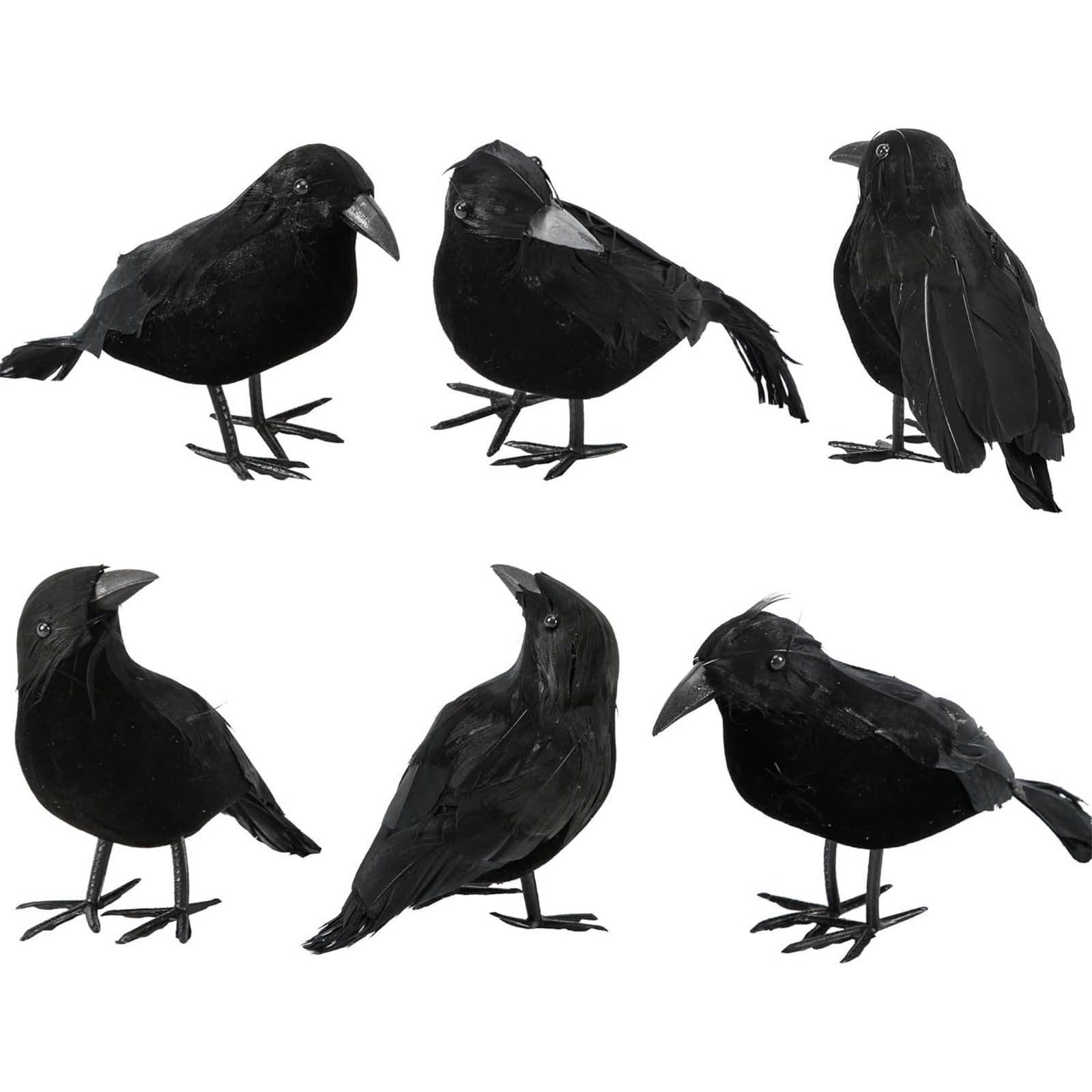 EUDIDV Spooky Ornaments Halloween Black Crow Halloween Garden ...