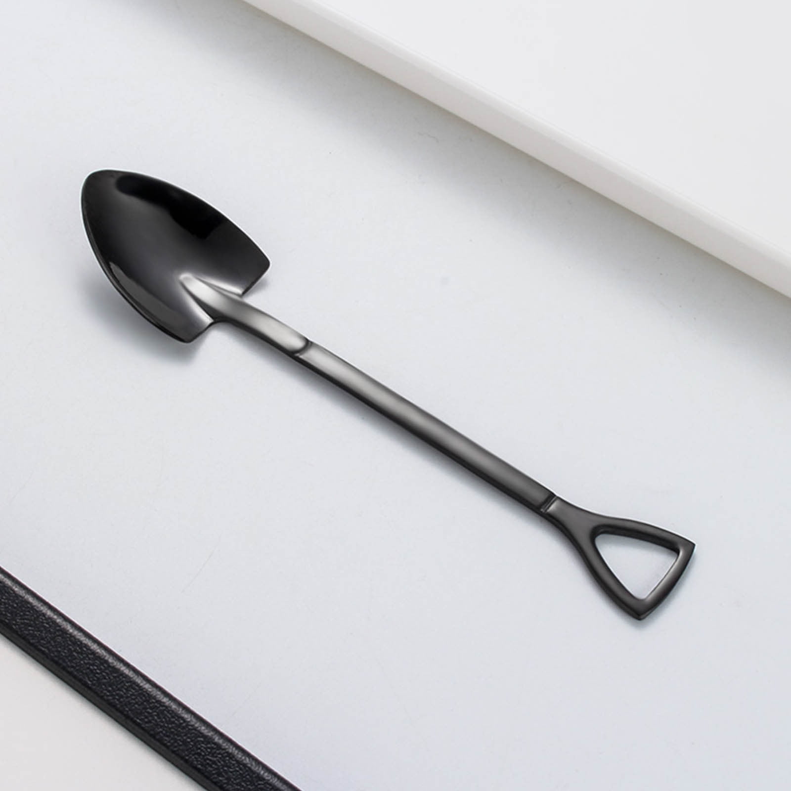 EUDIDV Spoons and Forks Set Stainless Steel Shovel Spoon Fork Coffee ...