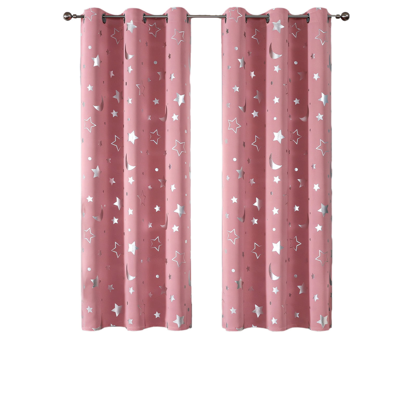 EUDIDV Stylish Drape Curtains Curtain Panel Pair 51 Inch W X 53 Inch L ...