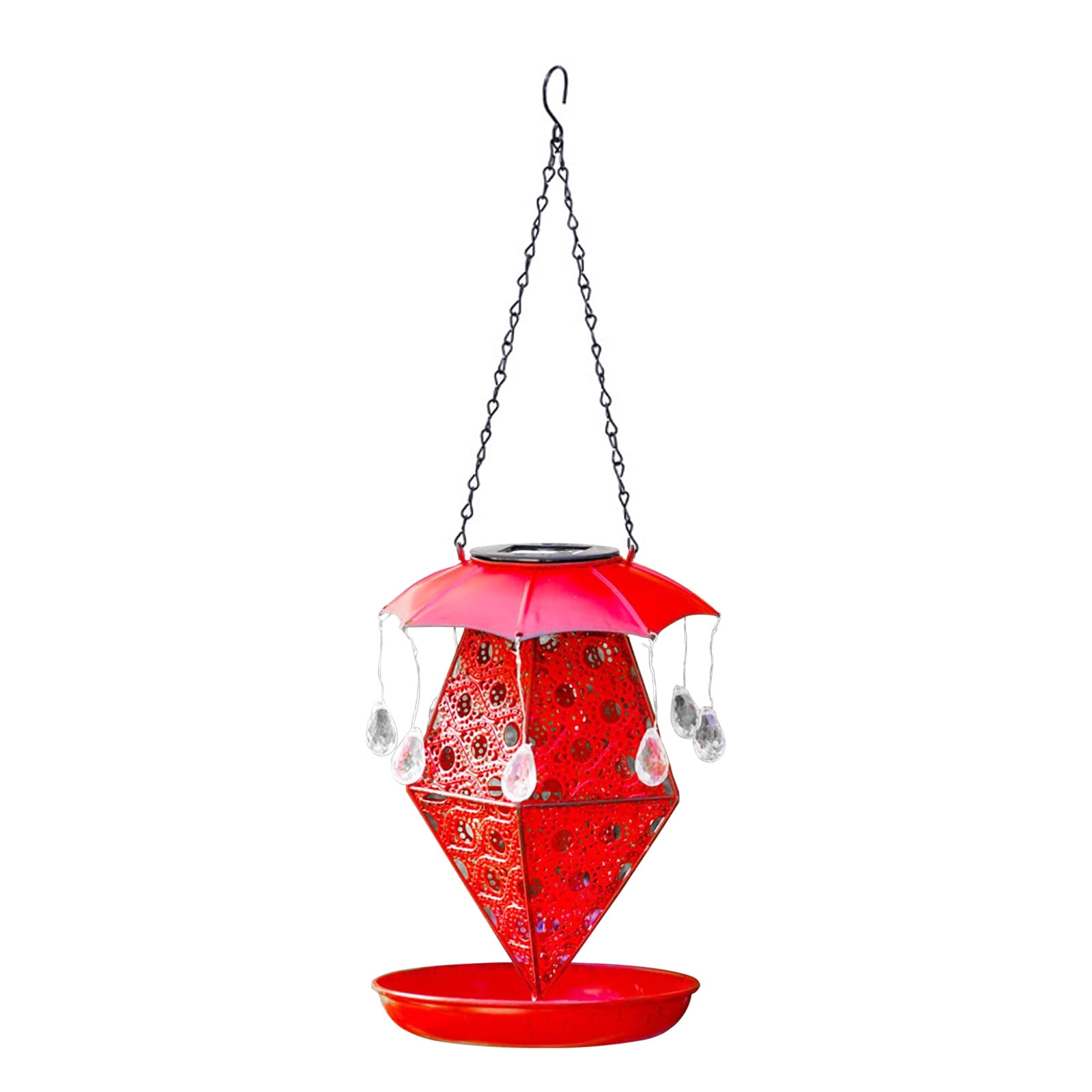 EUDIDV Suet Bird Feeder Iron Solar Bird Feeder Ground Lamp Umbrella ...