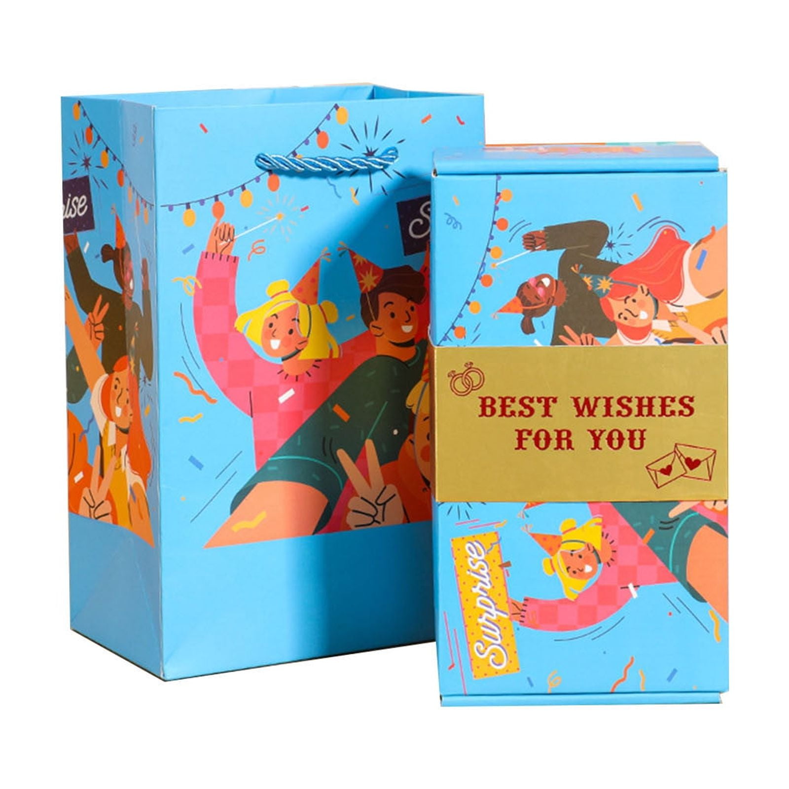 EUDIDV Surprise Box Novelty Box Blessings To You Surprise Box Gift Box ...