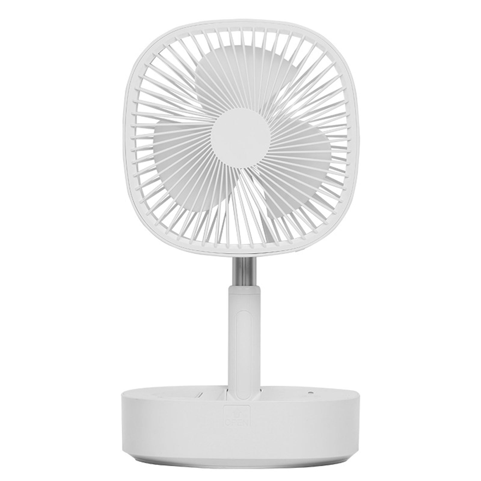 EUDIDV USB Fan Portable Foldable Telescopic Rechargeable Fan Cooler ...