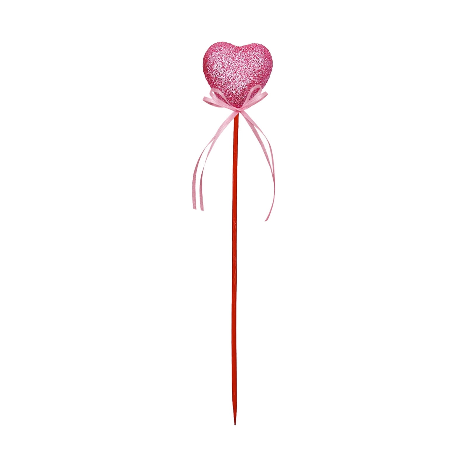 EUDIDV Valentine's Decor Foam Heart Glitter Bow Flower Branch Wedding ...