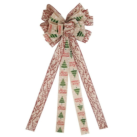 EUDIDV Xmas Decor 2024 New Imitation Christmas Bow Christmas Tree ...