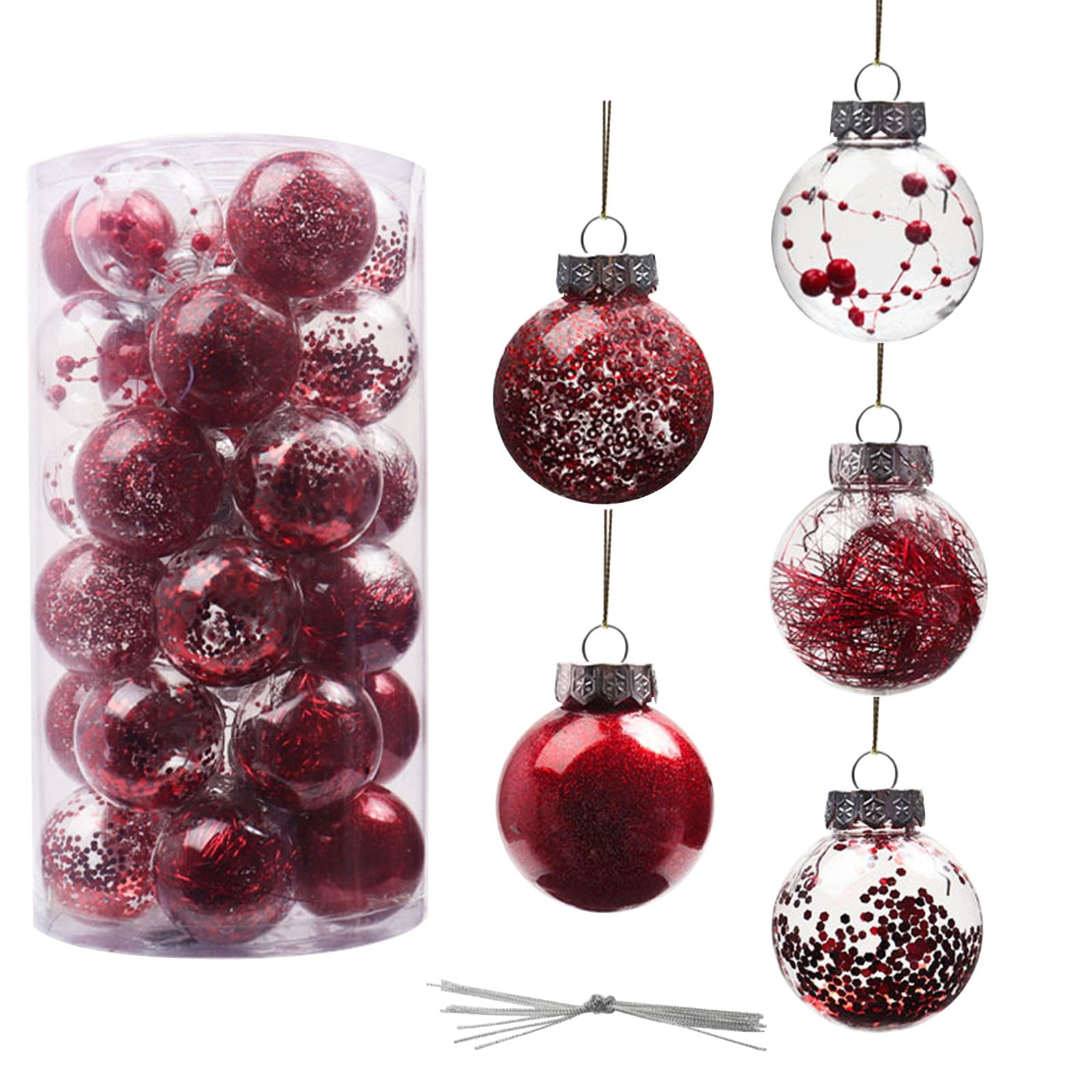 EUDIDV Xmas Decor Items 30PCS Christmas Xmas Tree Ball Bauble Hanging Home Party Ornament Decor ...
