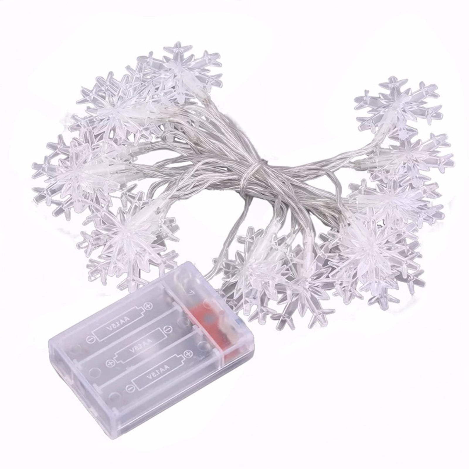 EUDIDV Xmas Decorative Lights 10M 80LED Christmas Snowflake String ...