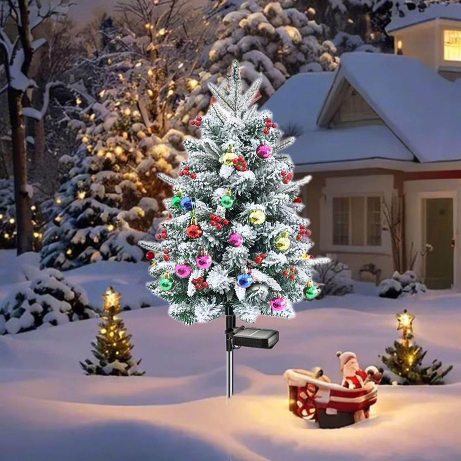 EUDIDV Xmas Products Solar Christmas Decoration Light LED Christmas ...