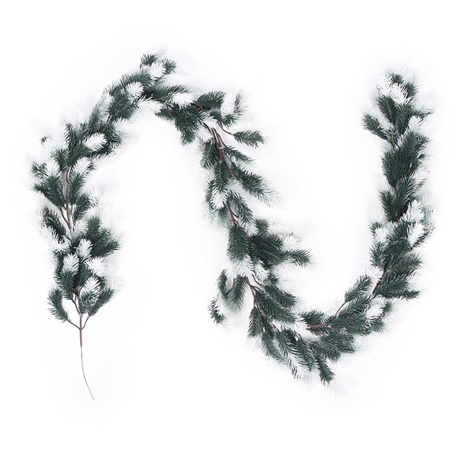 EUDIDV Xmas Tree Decor Simulation Green Plant Needle Rattan 2 Meters ...