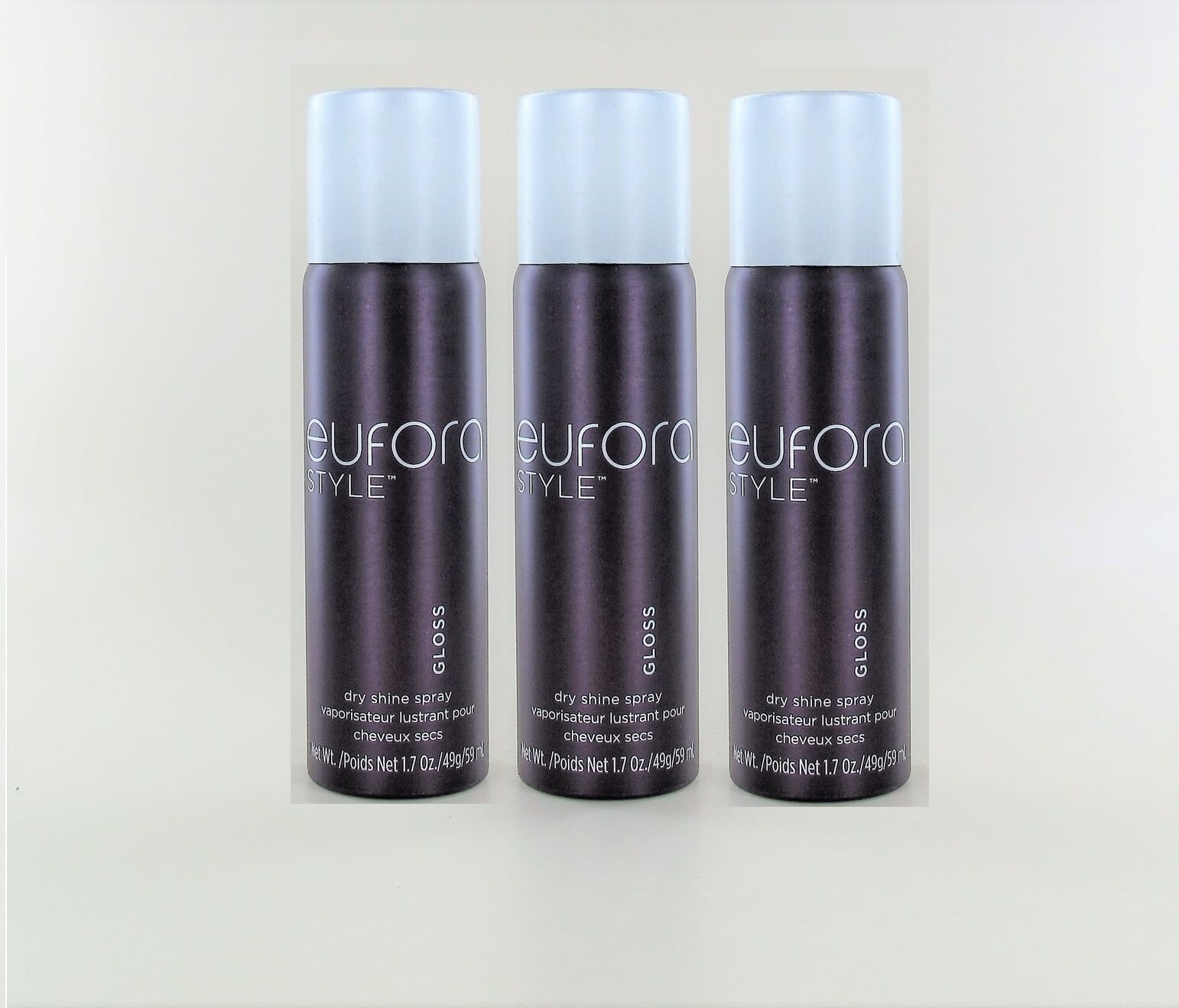 EUFORA Style Gloss Dry Shine Spray 1.7 oz Travel size - Pack of 3 ...