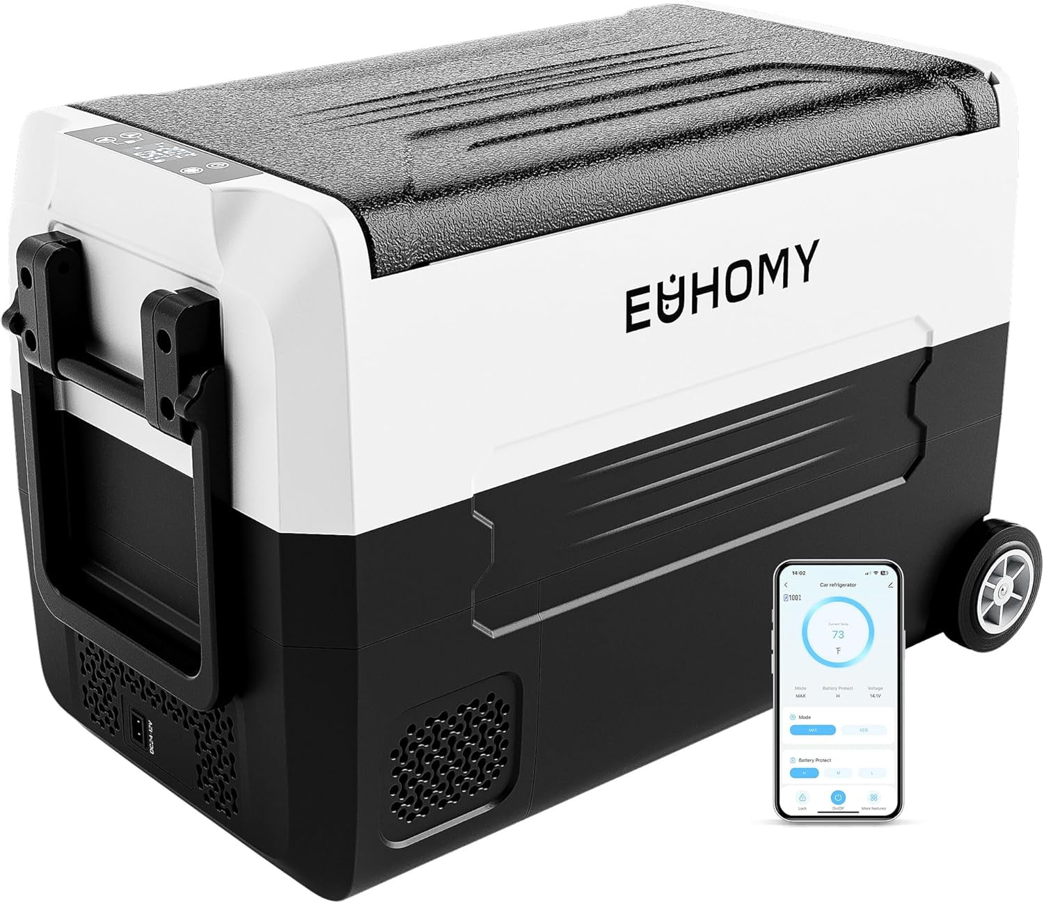 EUHOMY 12 Volt 47 Quart Portable Freezer Electric Cooler Car ...